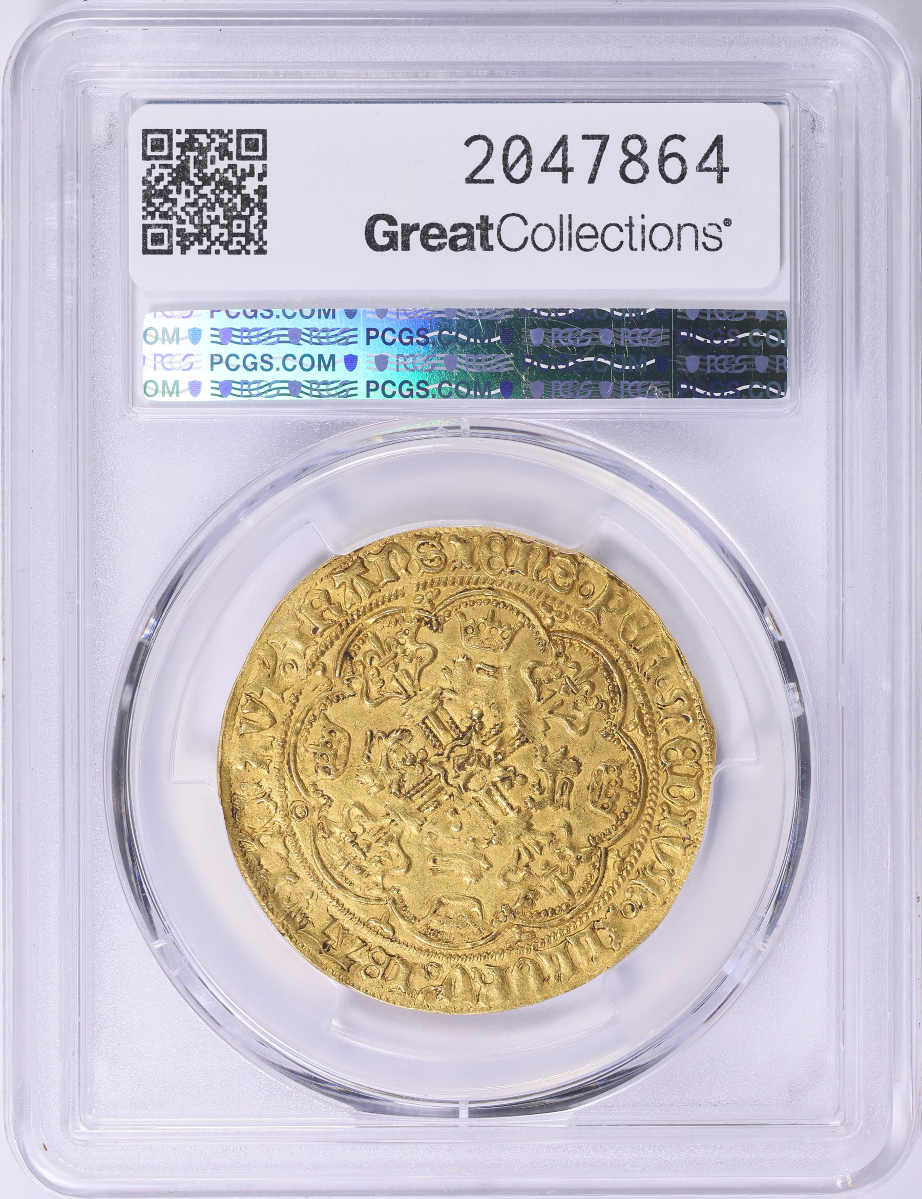 Great Britain ND (1422-30) Gold Noble of Henry VI Annulet Issue London ...