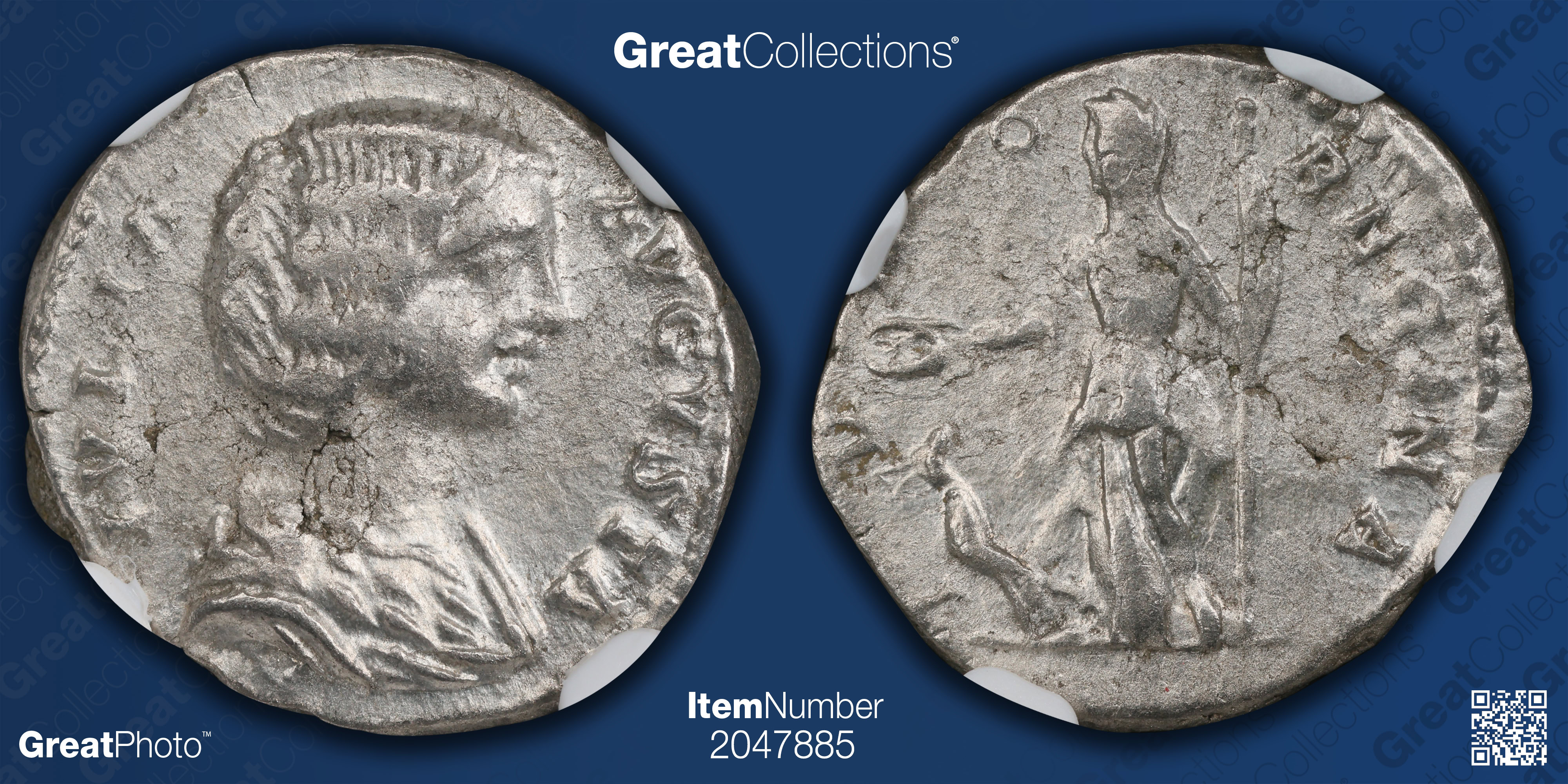 Ancient Roman Empire, Julia Domna Augusta (A.D. 193-217) c.A.D. 200-207 ...