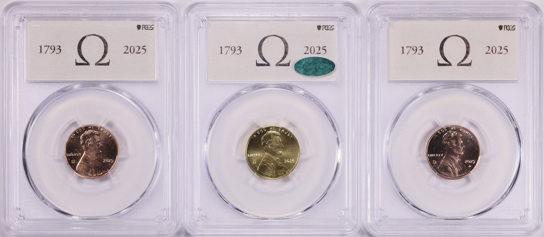 2025 Lincoln Cent Denver, Philadelphia and 24K Gold Penny 3-Coin Set ...