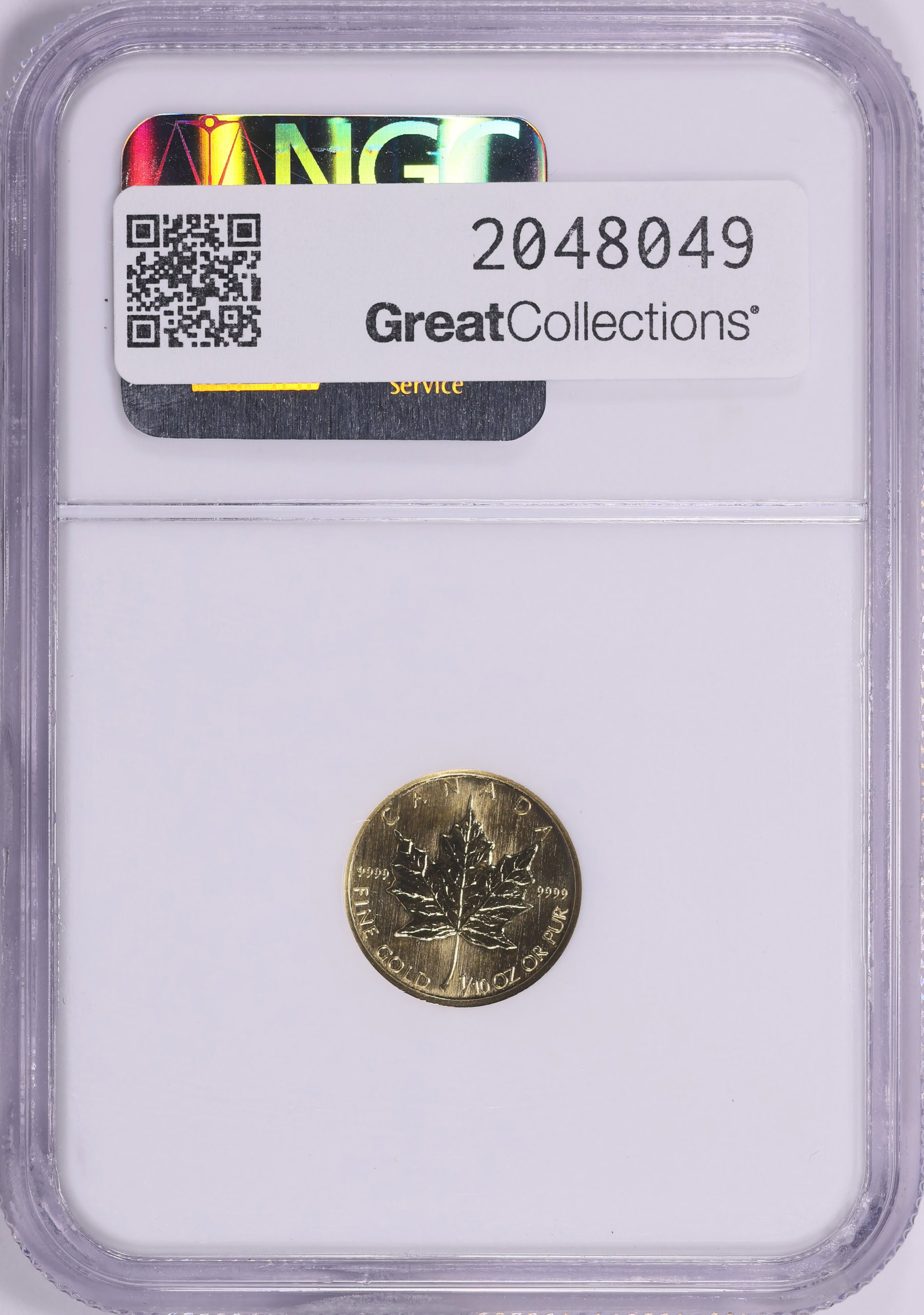 Canada 2003 Gold $5 Maple Leaf KM-188 NGC MS-68 (AGW = 0.1003 oz ...