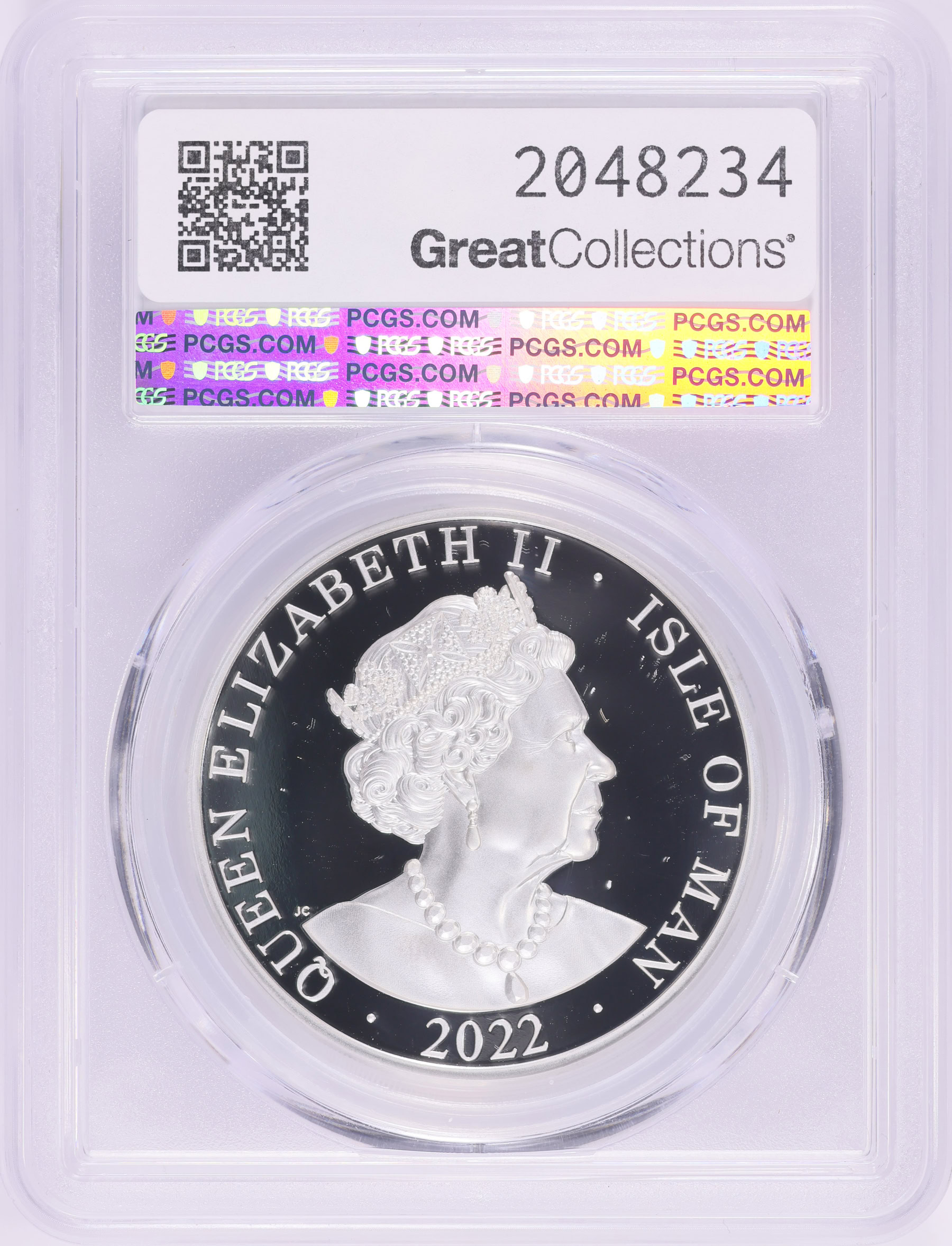 Isle of Man 2022 Silver Noble Longboat Ultra High Relief Piedfort KM ...