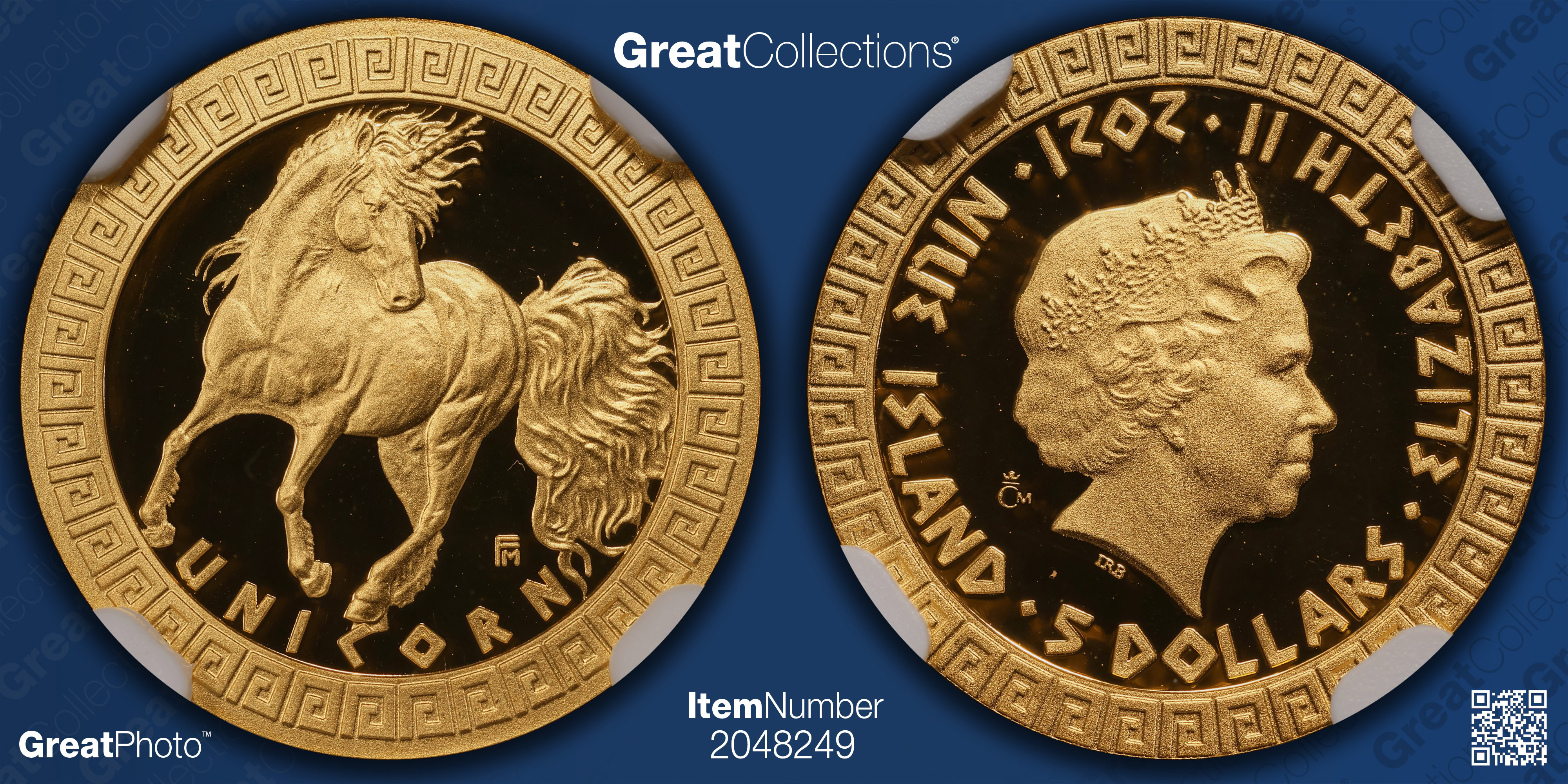 Niue 2021-CM Gold $5 Mythical Creatures Unicorn NGC Proof-70 UC (AGW ...