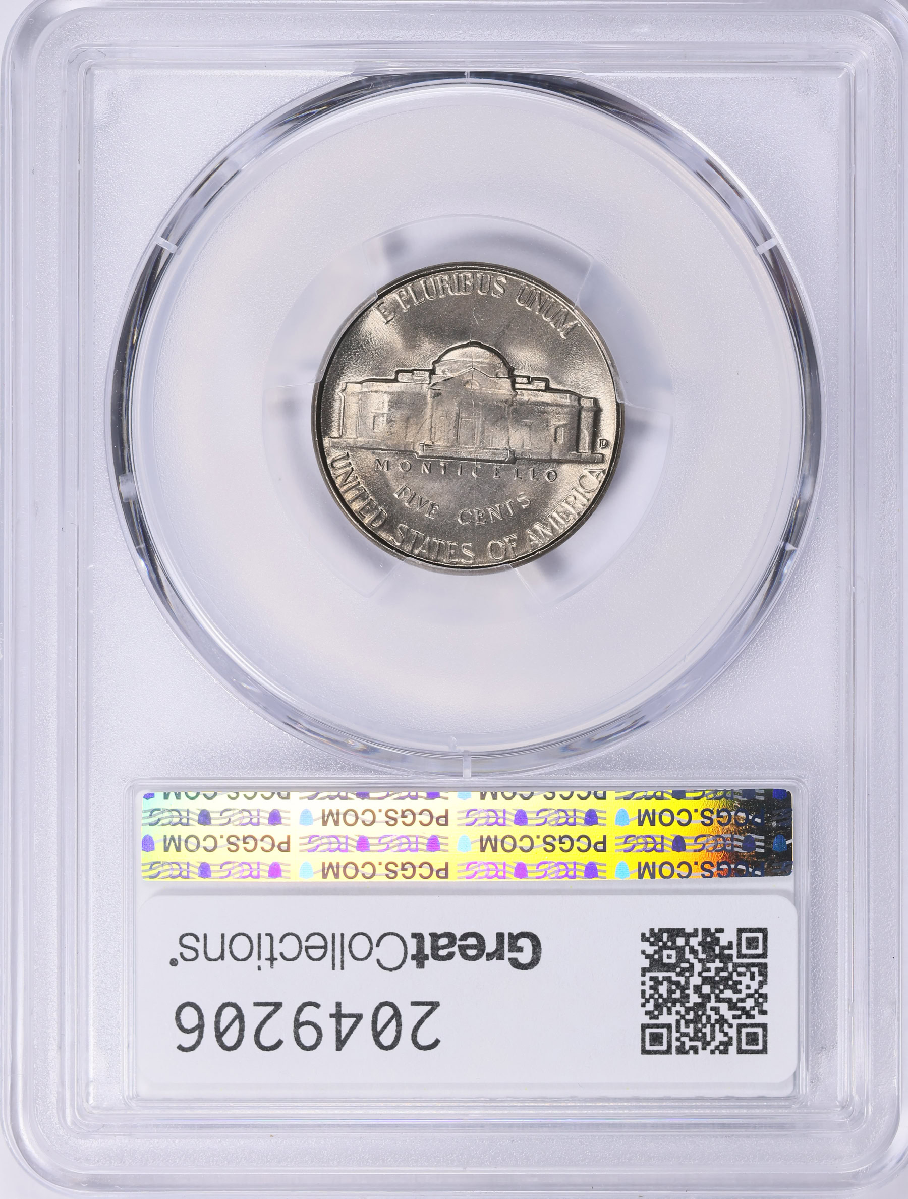 1951-D Jefferson Nickel PCGS MS-66 FS (Item 2049206) | GreatCollections ...