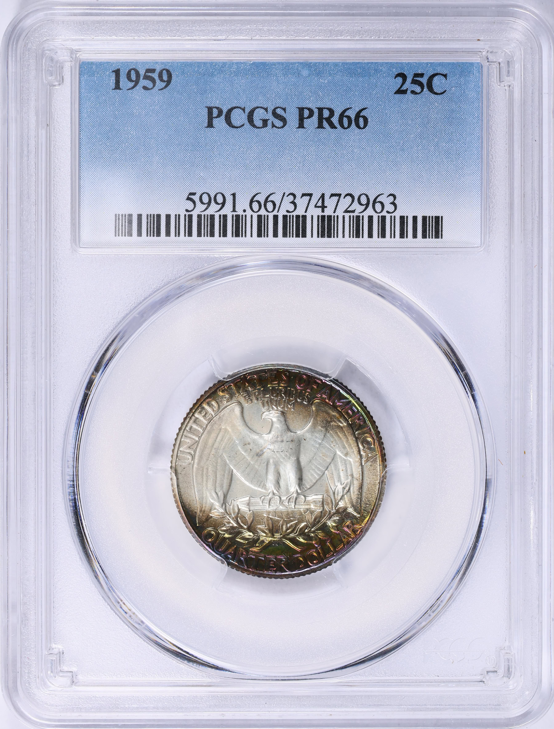 1959 Washington Quarter PCGS Proof-66 (Toned) (Item 2049515 ...