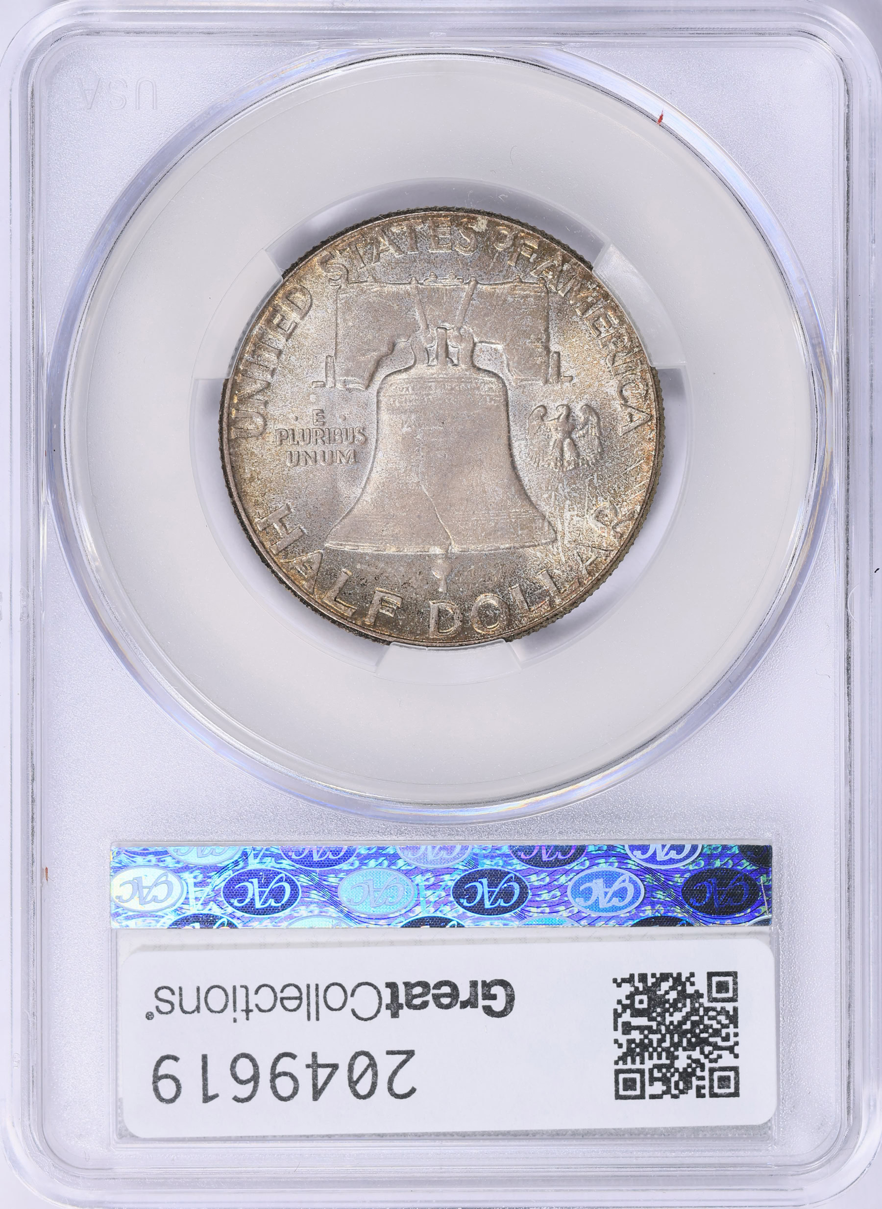 1955 Franklin Half Dollar CACG MS-66 (Toned) (Item 2049619 ...