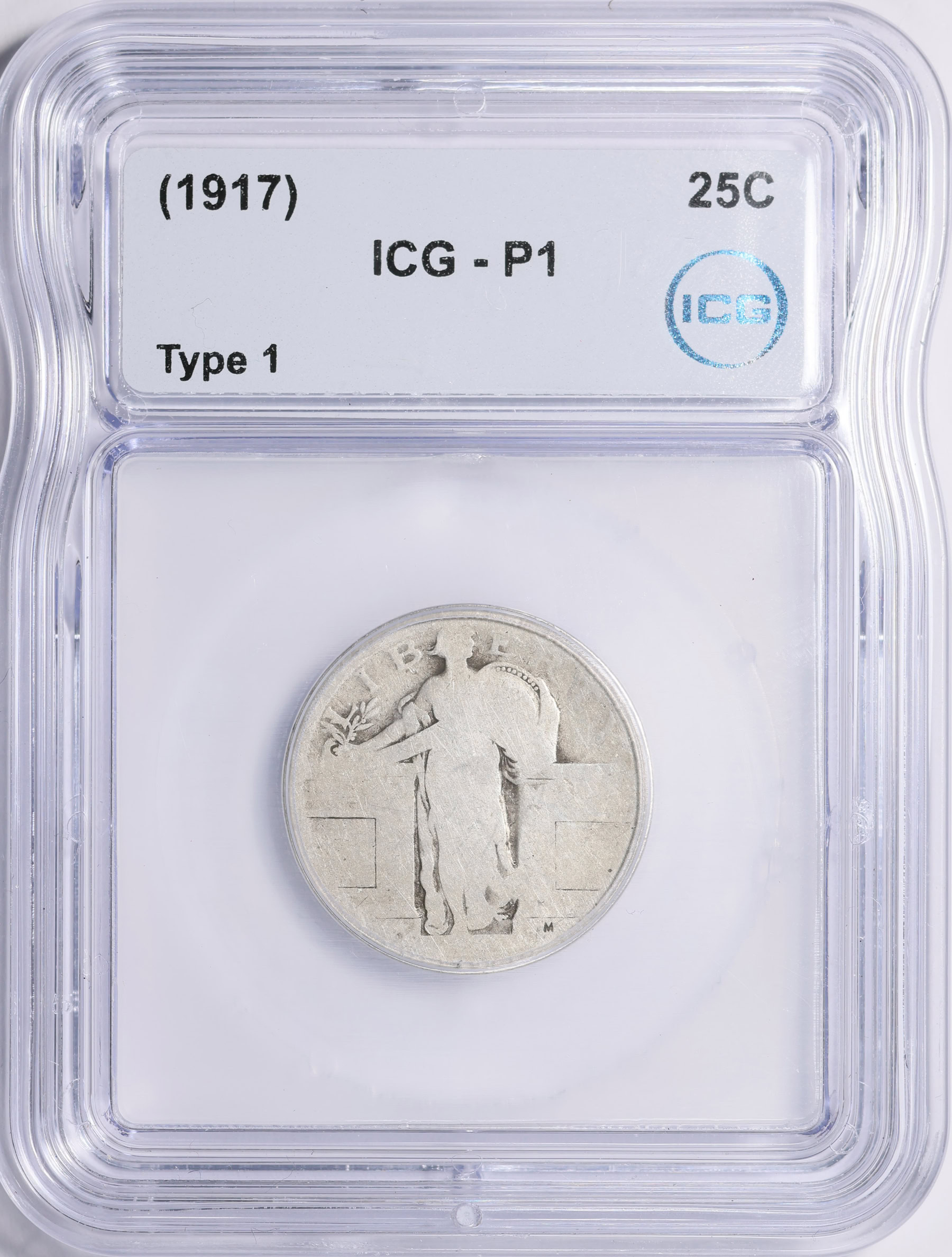 (1917) Standing Liberty Quarter Type 1 ICG PO-01 (Item 2049643 ...