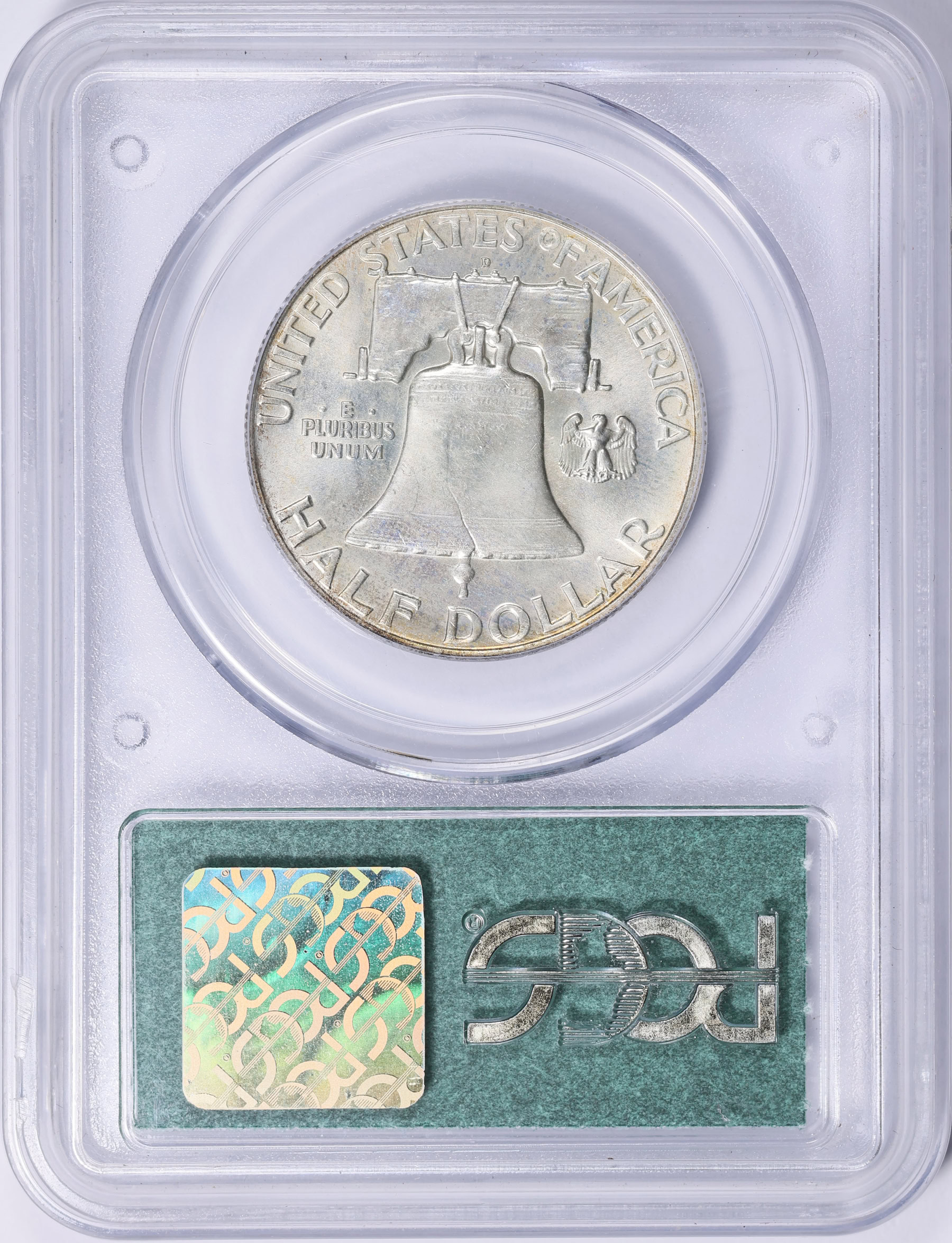 1958-D Franklin Half Dollar PCGS MS-65 OGH (Doily) (Toned) (Item ...