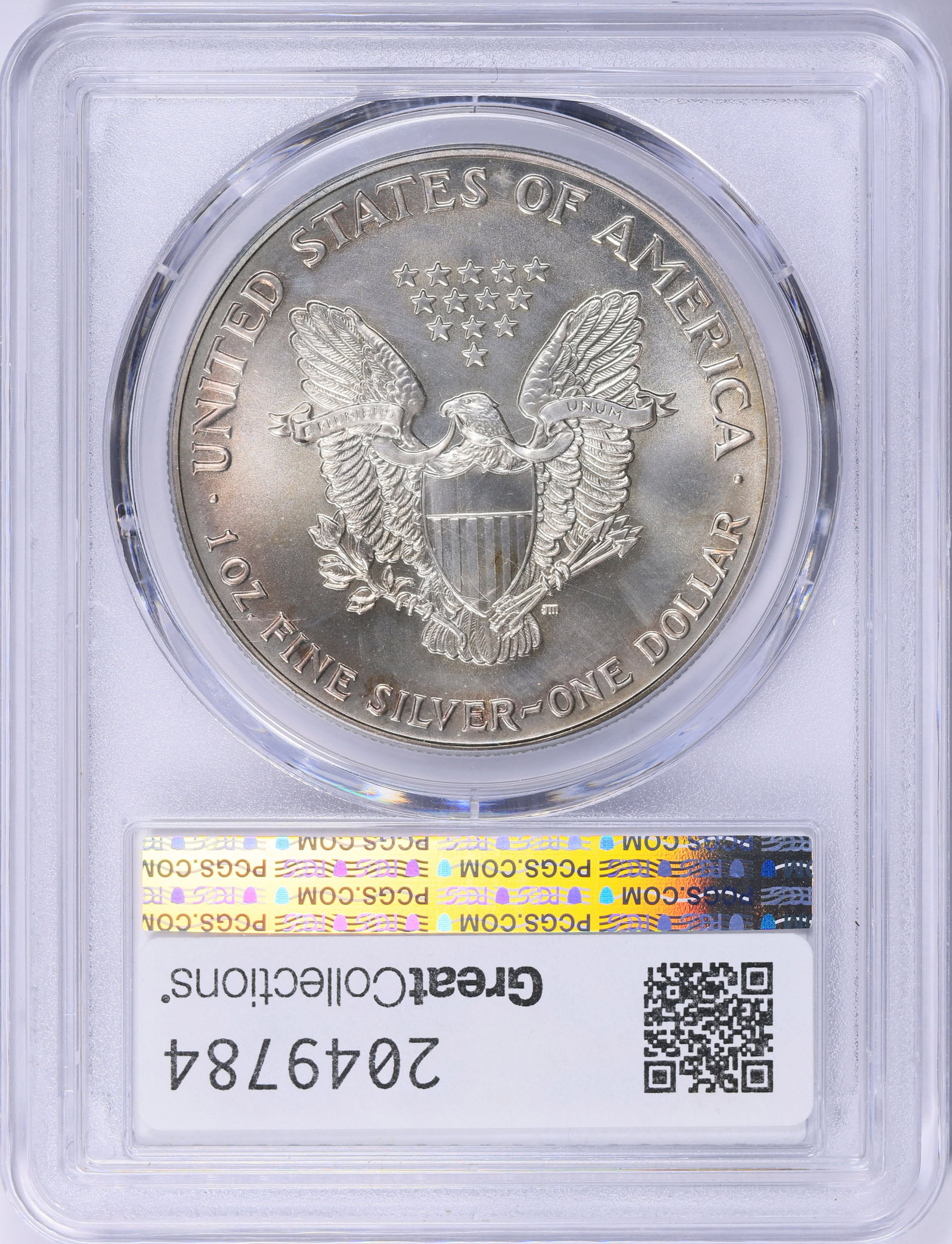 1990 $1 Silver Eagle PCGS MS-67 (Toned) (Item 2049784 ...