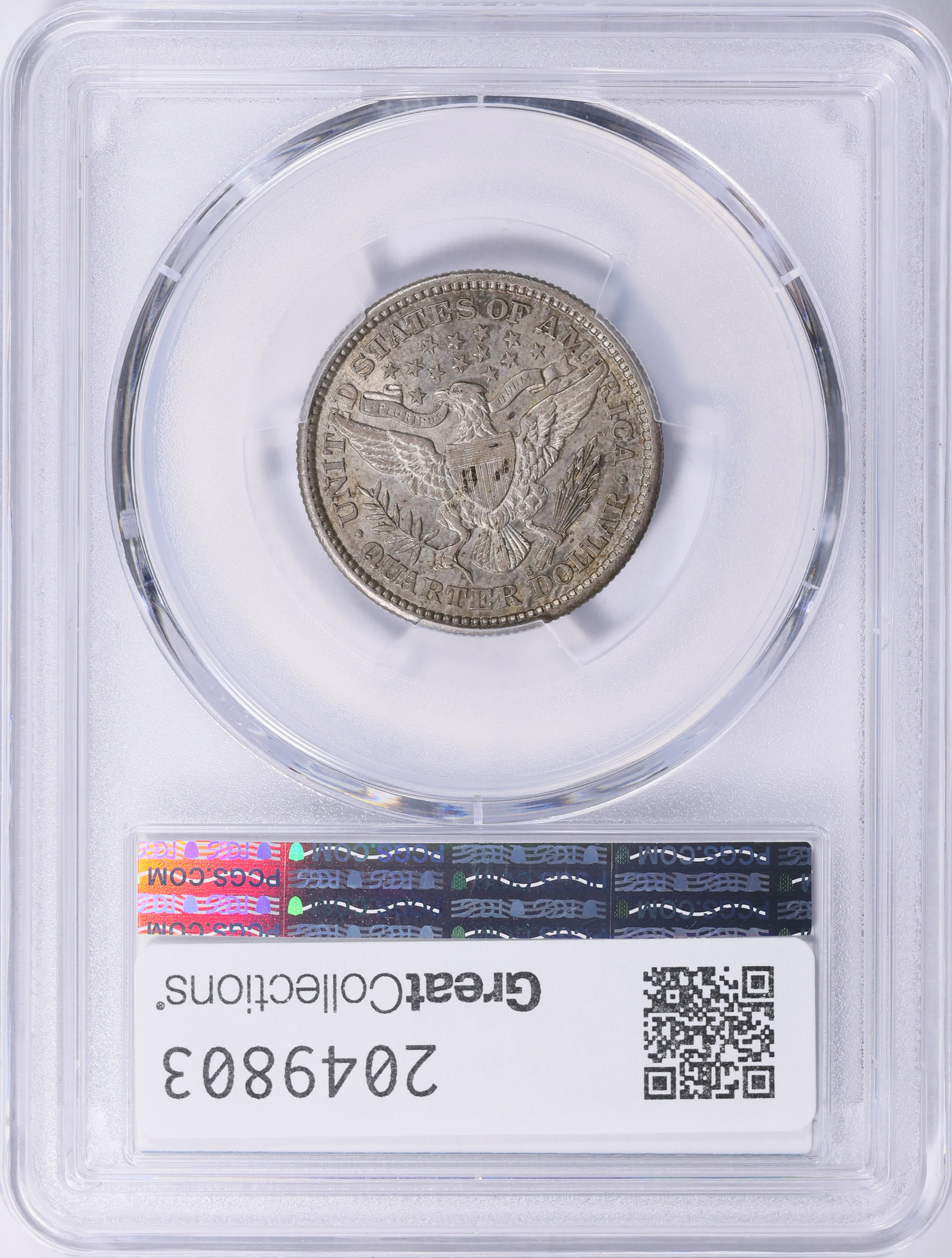 1895-S Barber Quarter PCGS AU-50 (Item 2049803) | GreatCollections Coin ...