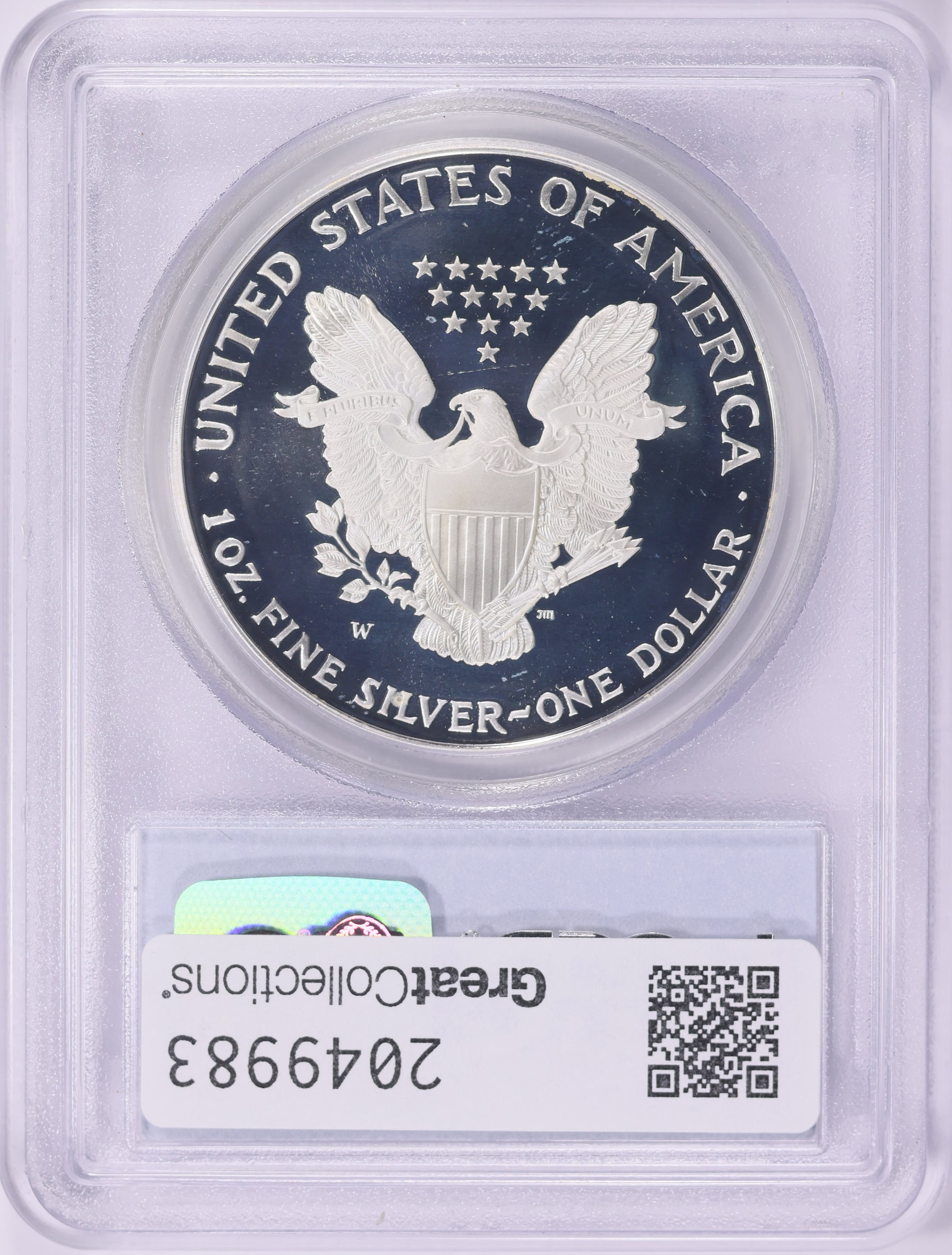 1995-W $1 Silver Eagle PCGS Proof-69 DCAM (Item 2049983 ...