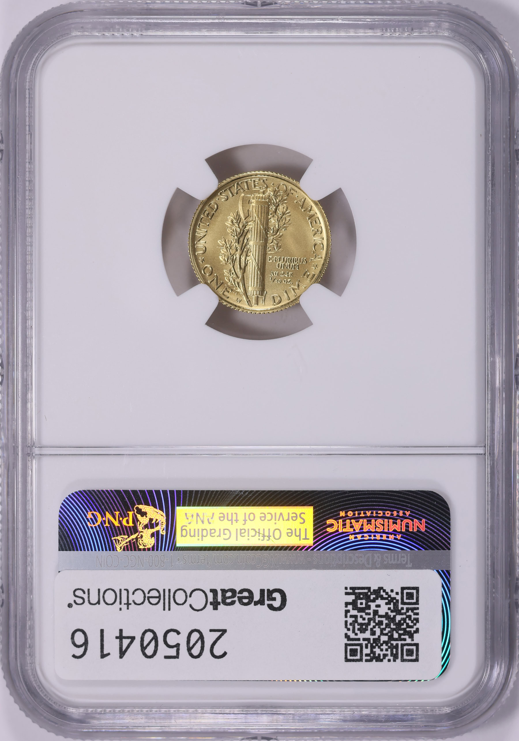 2016-W Mercury Dime 100th Anniversary Gold Early Releases NGC SP-70 ...