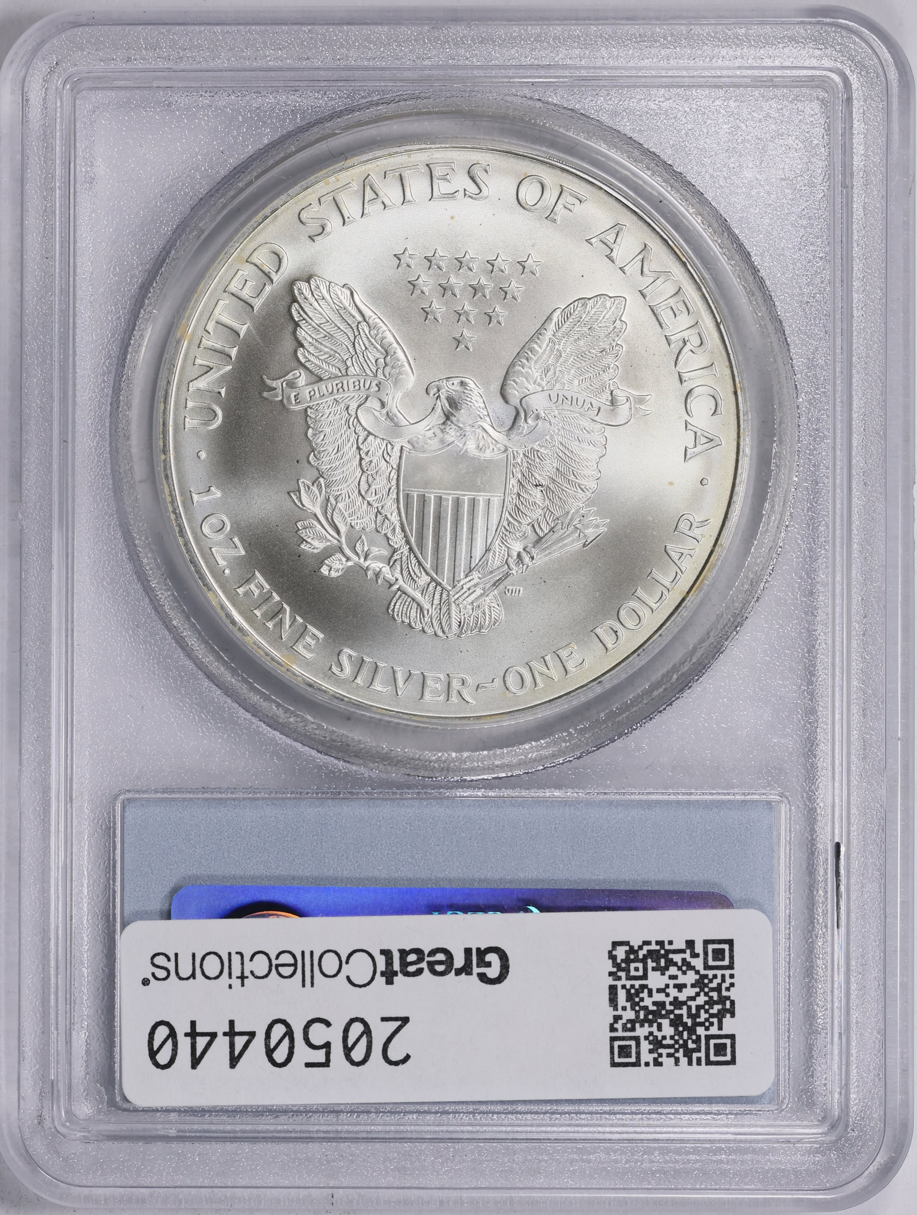 1995 $1 Silver Eagle PCGS MS-69 (Item 2050440) | GreatCollections Coin ...