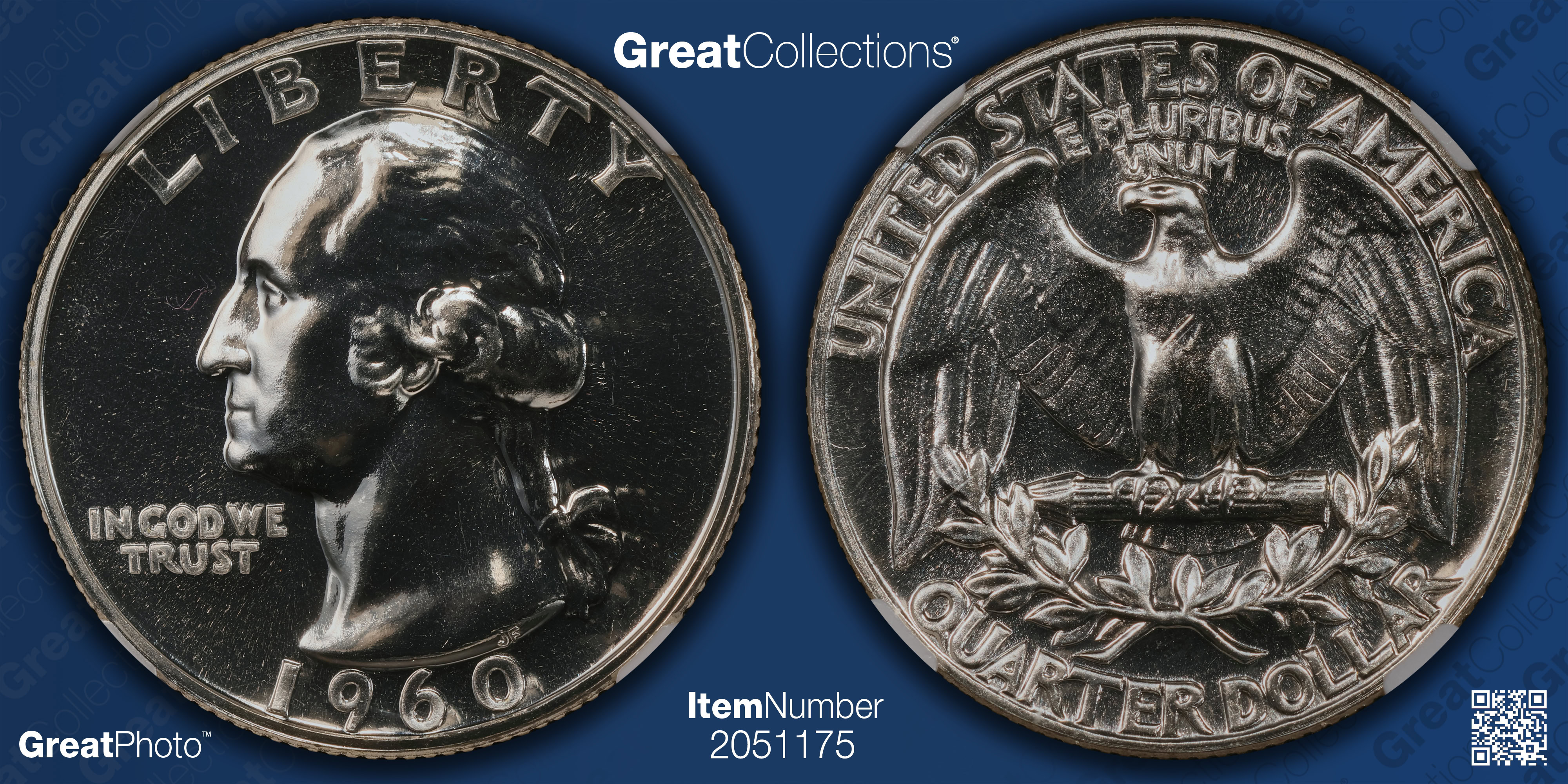 1960 Washington Quarter NGC Proof-69 (Washington Label) (Item 2051175 ...
