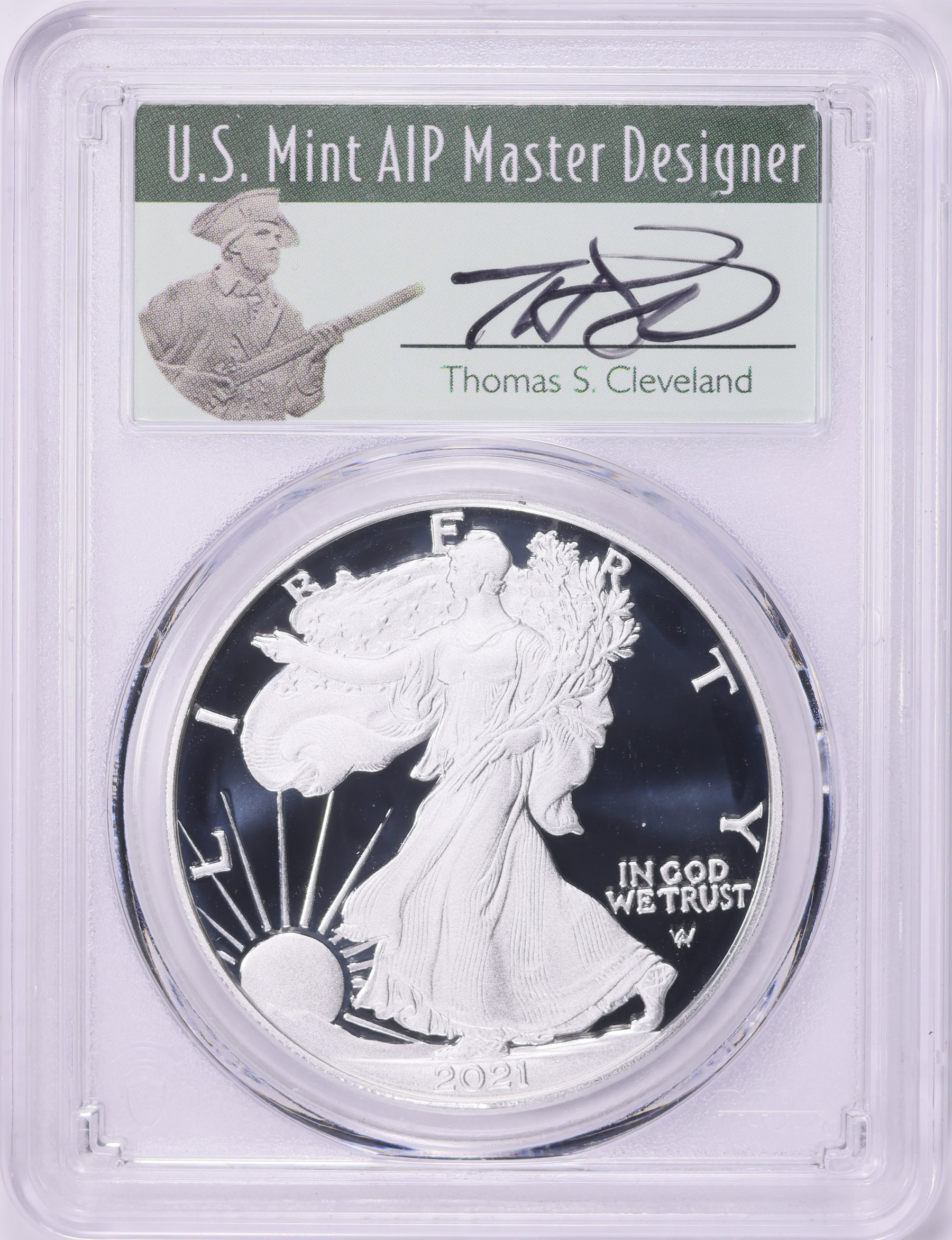 2021-W $1 Silver Eagle Type 2 Advanced Release PCGS Proof-70 DCAM ...