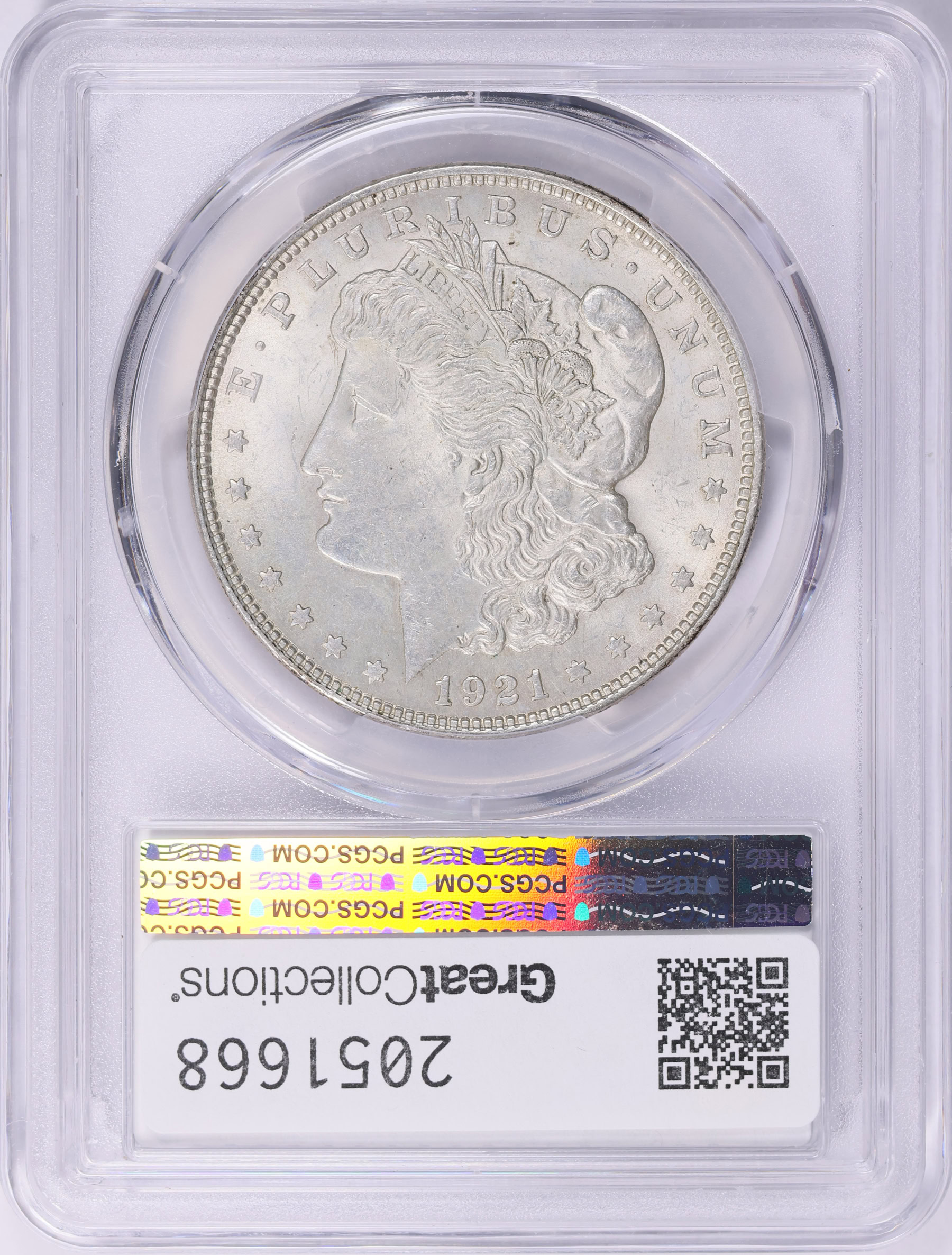 Mint Error 1921 Morgan Silver Dollar Minor Reverse Lamination PCGS ...