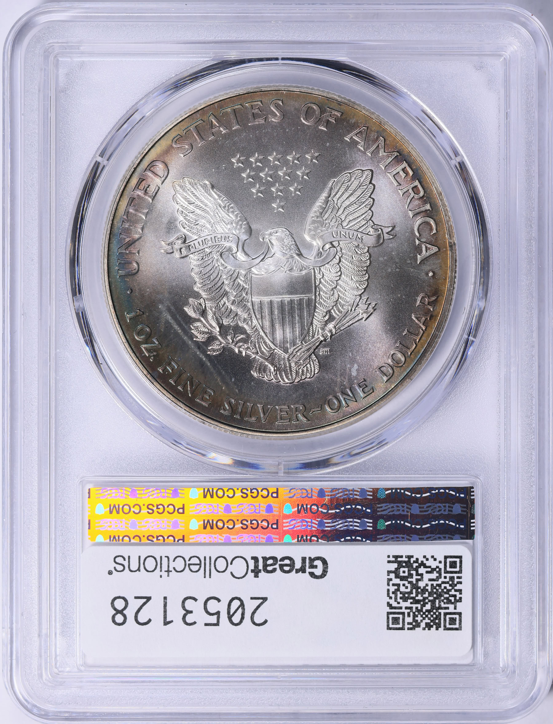 1995 $1 Silver Eagle PCGS MS-68 (Toned) (Item 2053128 ...