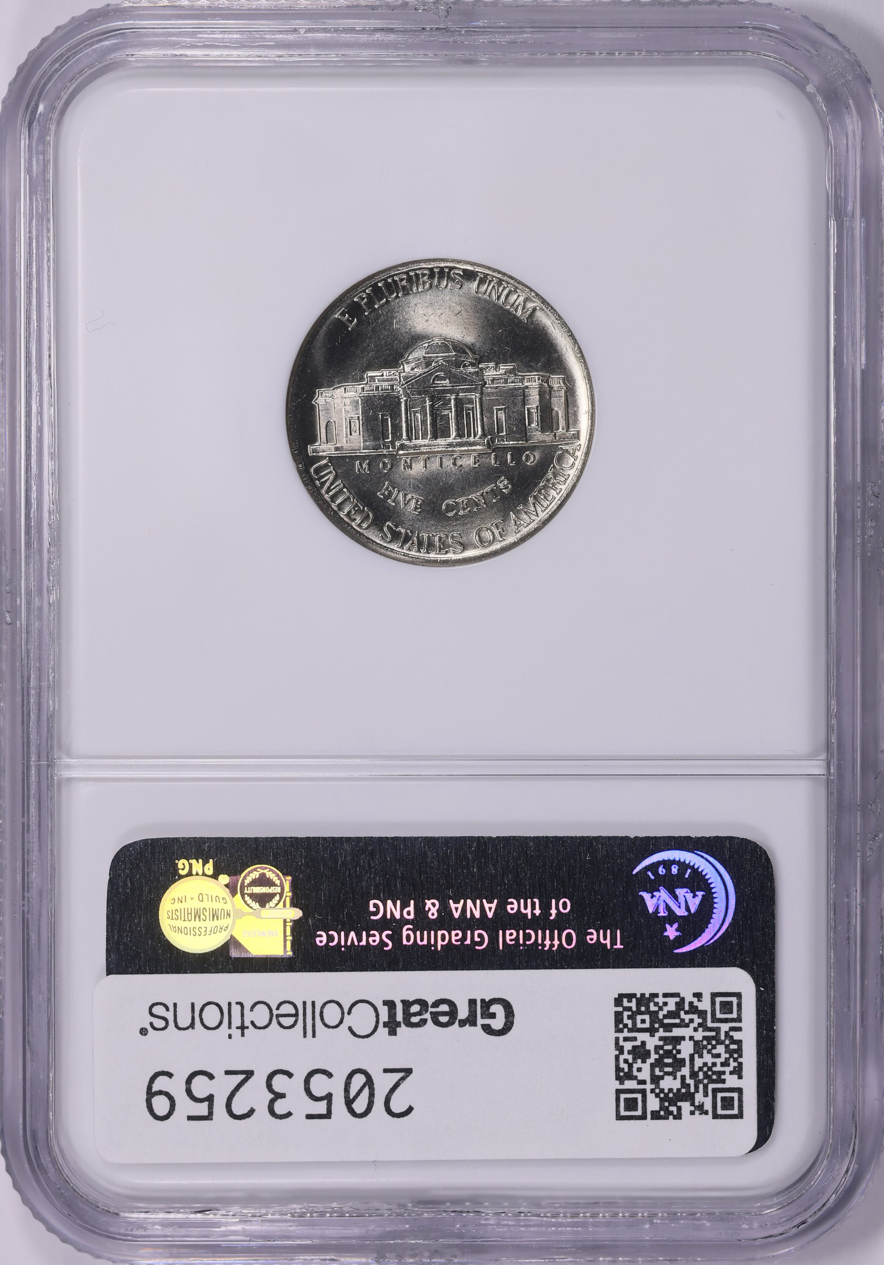 1985-D Jefferson Nickel NGC MS-65 5FS (Item 2053259) | GreatCollections ...