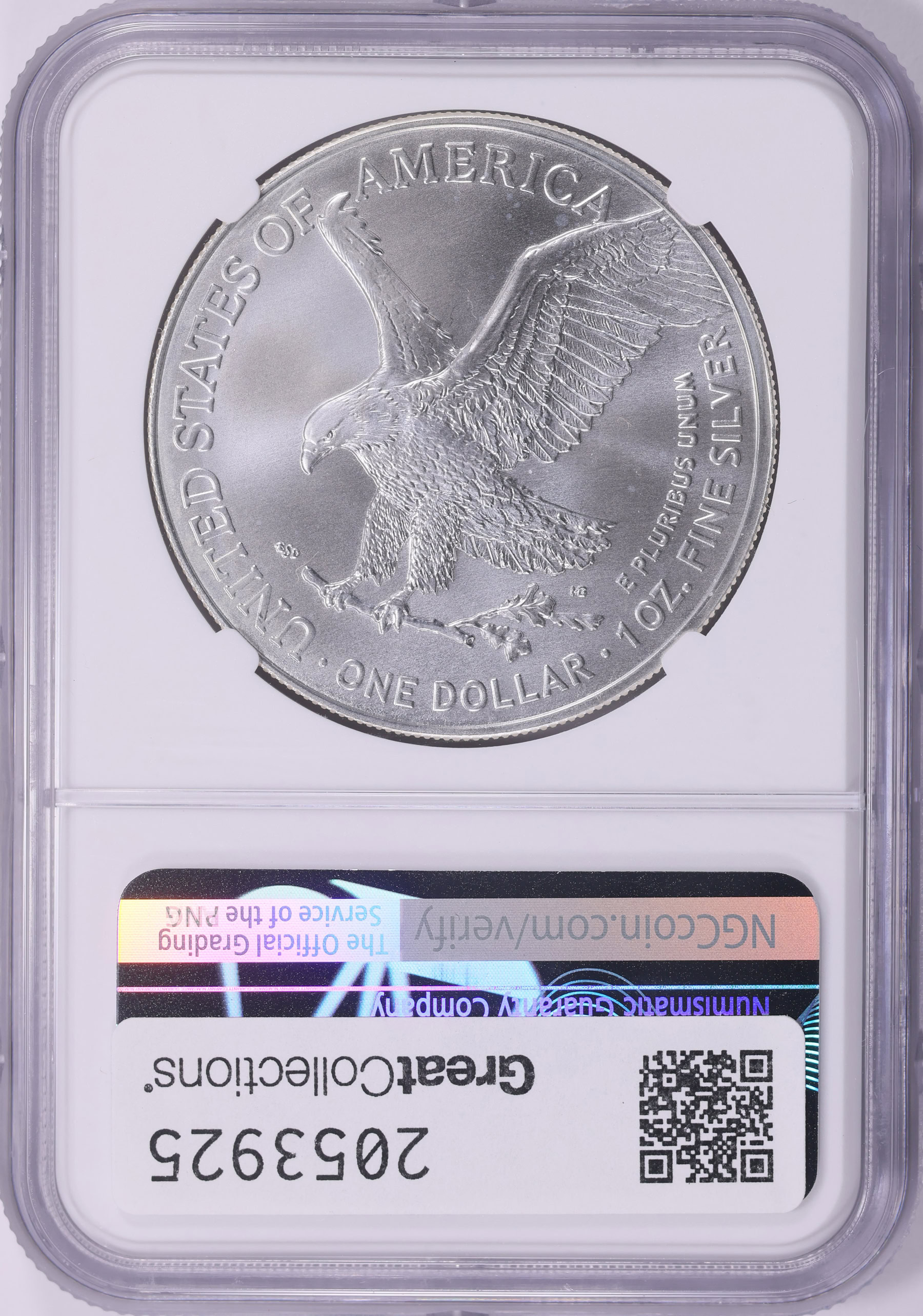 2023 $1 Silver Eagle NGC MS-70 (U.S Invention Series Chocolate Chip ...