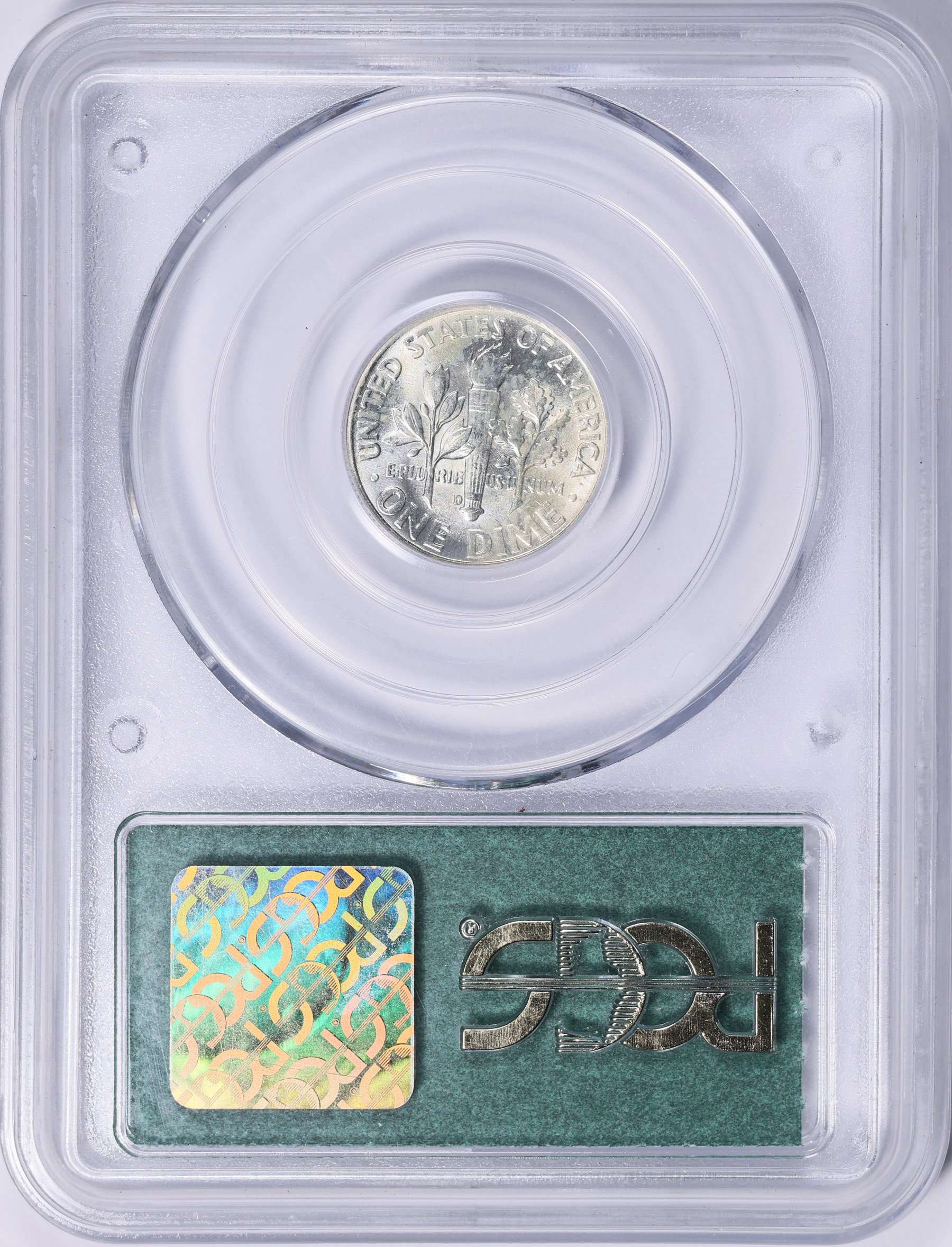 1964-D Roosevelt Dime PCGS MS-64 OGH (Doily) (Sample Slab) (Item ...