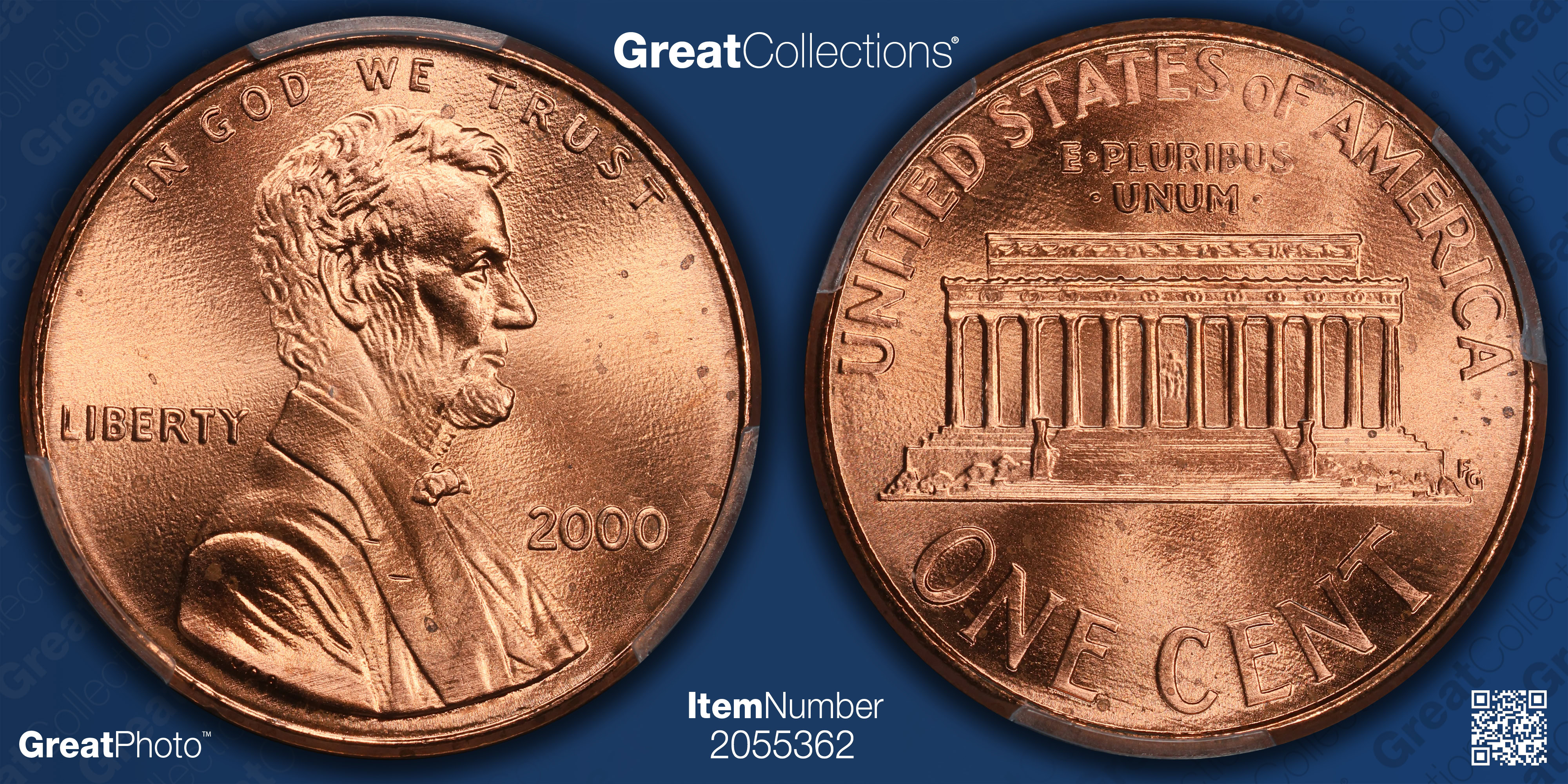 2000 Lincoln Cent From Cheerios Promotion PCGS MS-66 RD (Item 2055362 ...