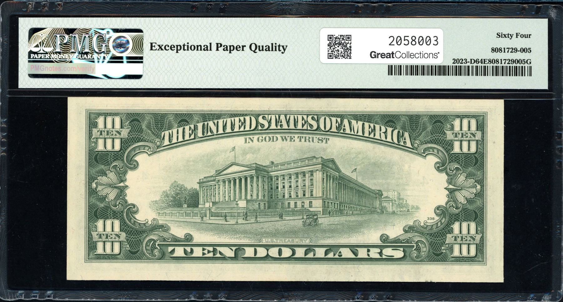 Fr. 2023-D (DA Block) 1977 $10 Cleveland Federal Reserve Error Note ...