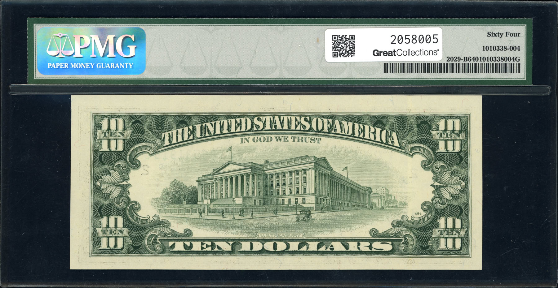 Fr. 2029-B (BC Block) 1990 $10 New York Federal Reserve Error Note ...
