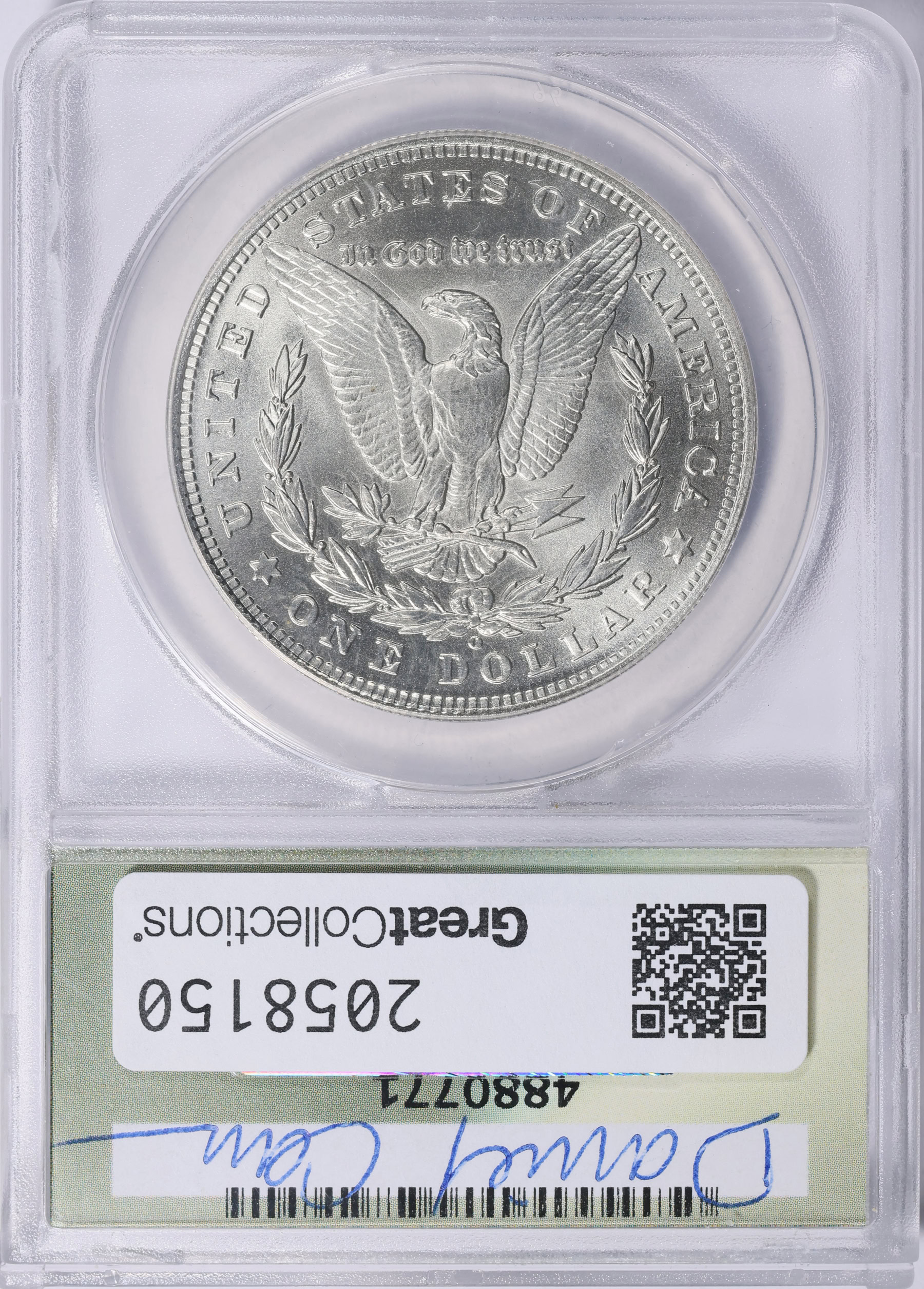 1909-O Morgan Dollar Daniel Carr Token Overstruck on 1878-1921 Morgan ...