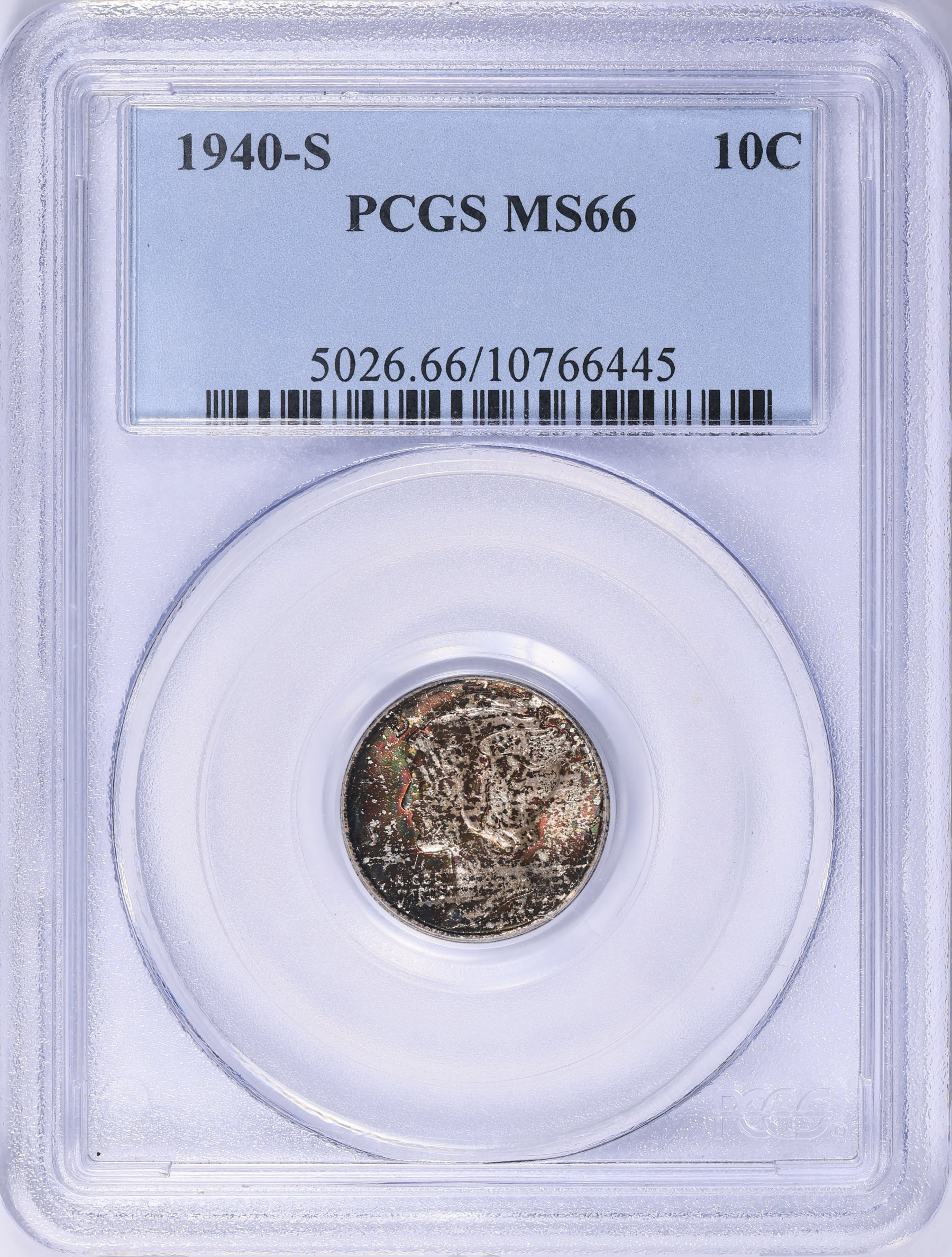 1940-S Mercury Dime PCGS MS-66 (Toned) (Item 2058207 ...
