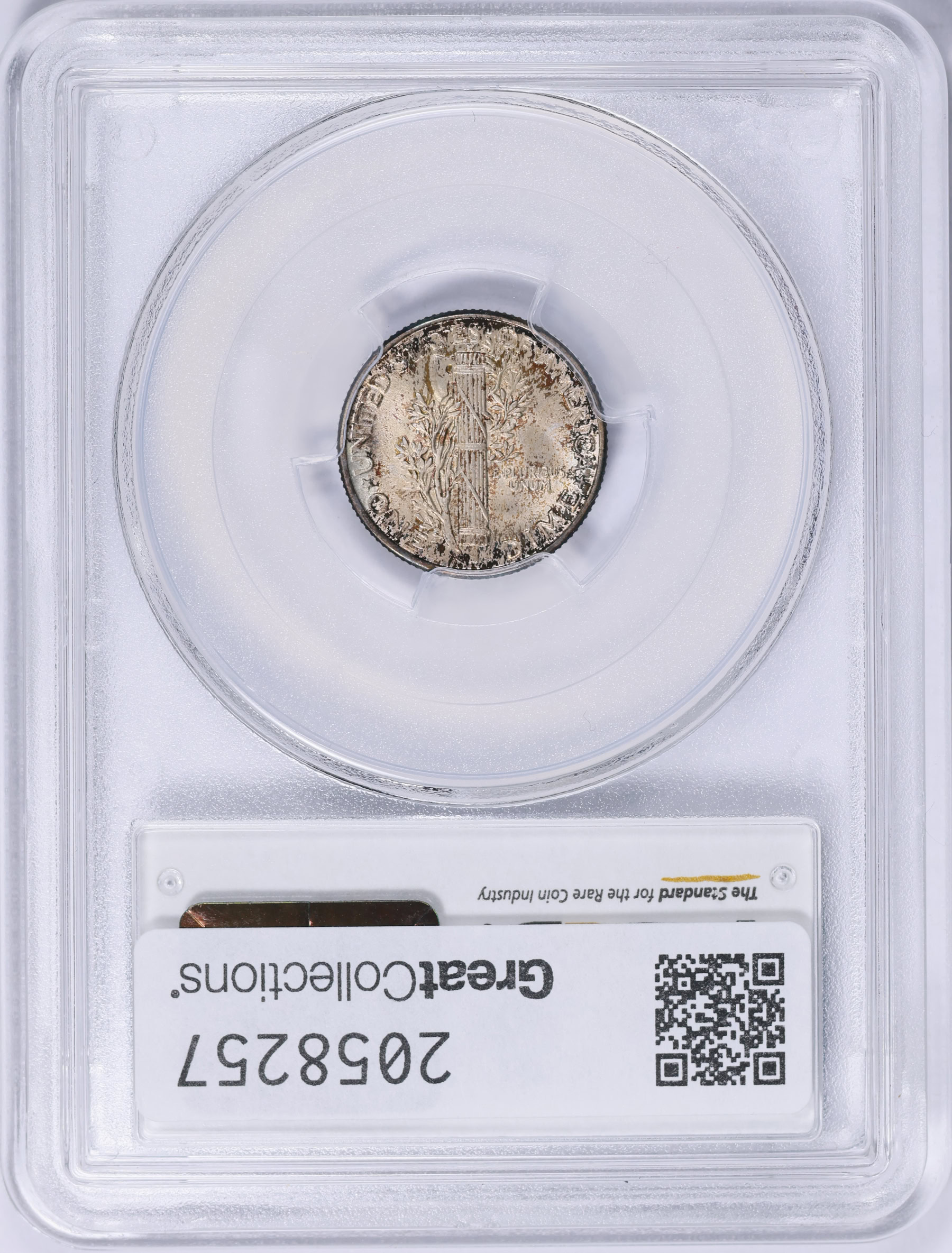 1938 Mercury Dime PCGS MS-67+ FB (CAC Green) (Toned) (Item 2058257 ...
