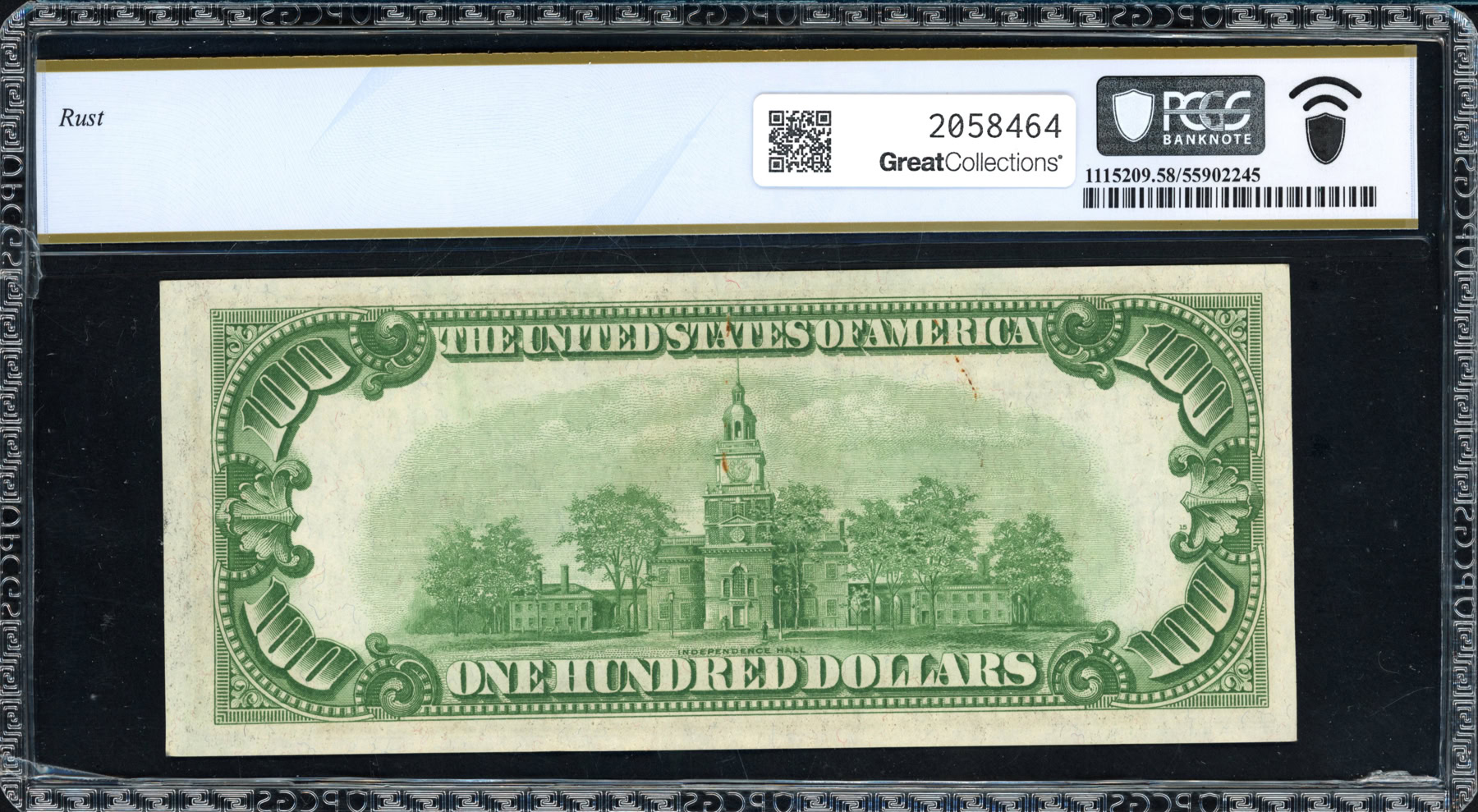 Fr. 2150-F (FA Block) 1928 $100 Atlanta Federal Reserve Note Woods ...