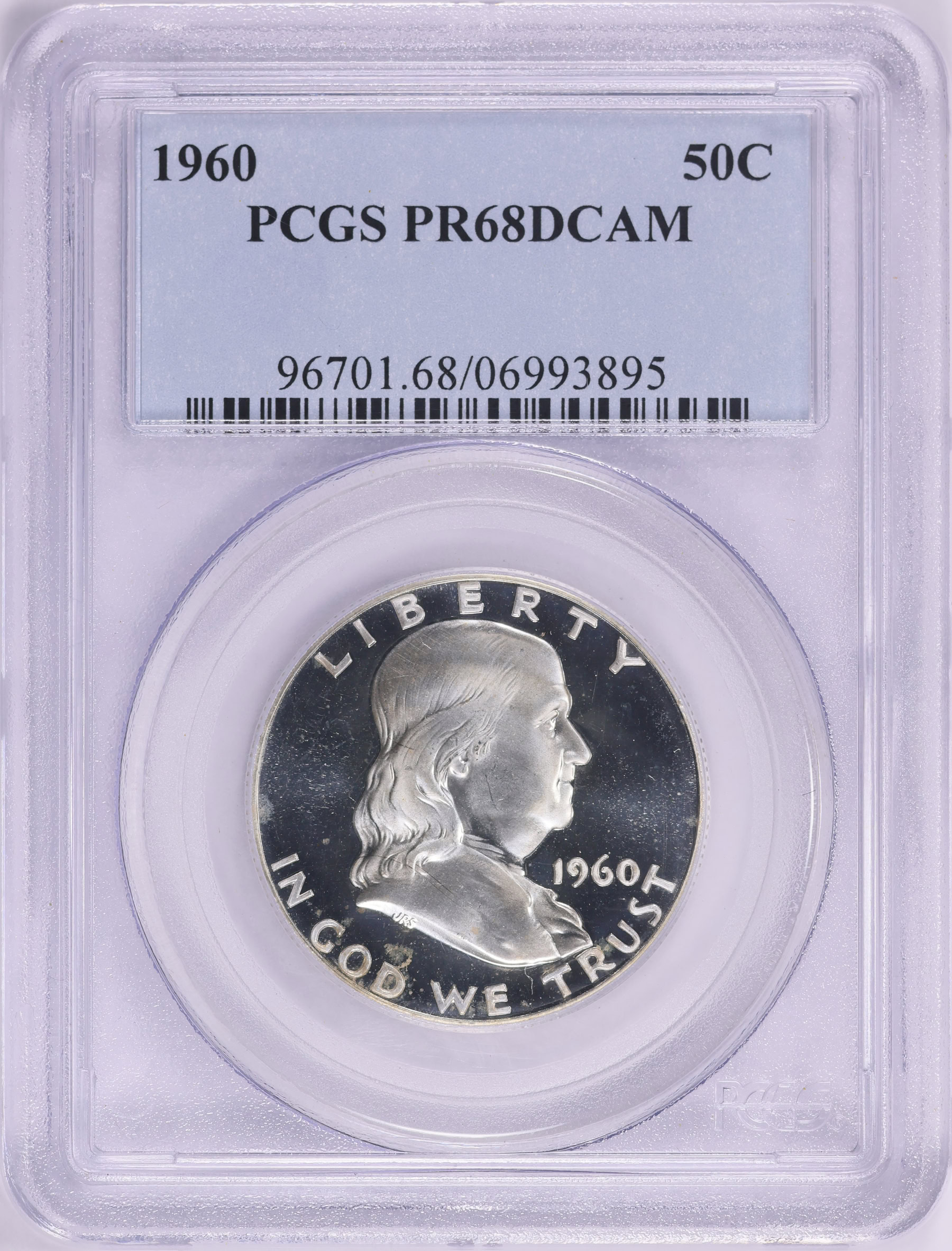 1960 Franklin Half Dollar PCGS Proof-68 DCAM (Item 2062724 ...