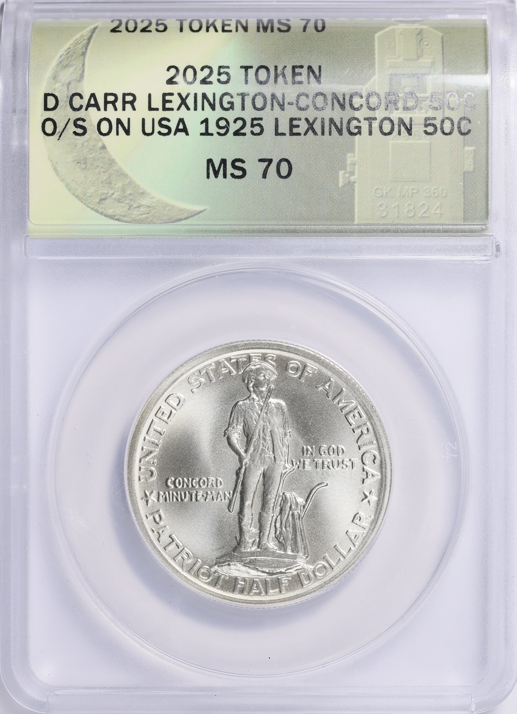 2025 Lexington-Concord Semiquincentennial Silver Half Dollar Daniel ...