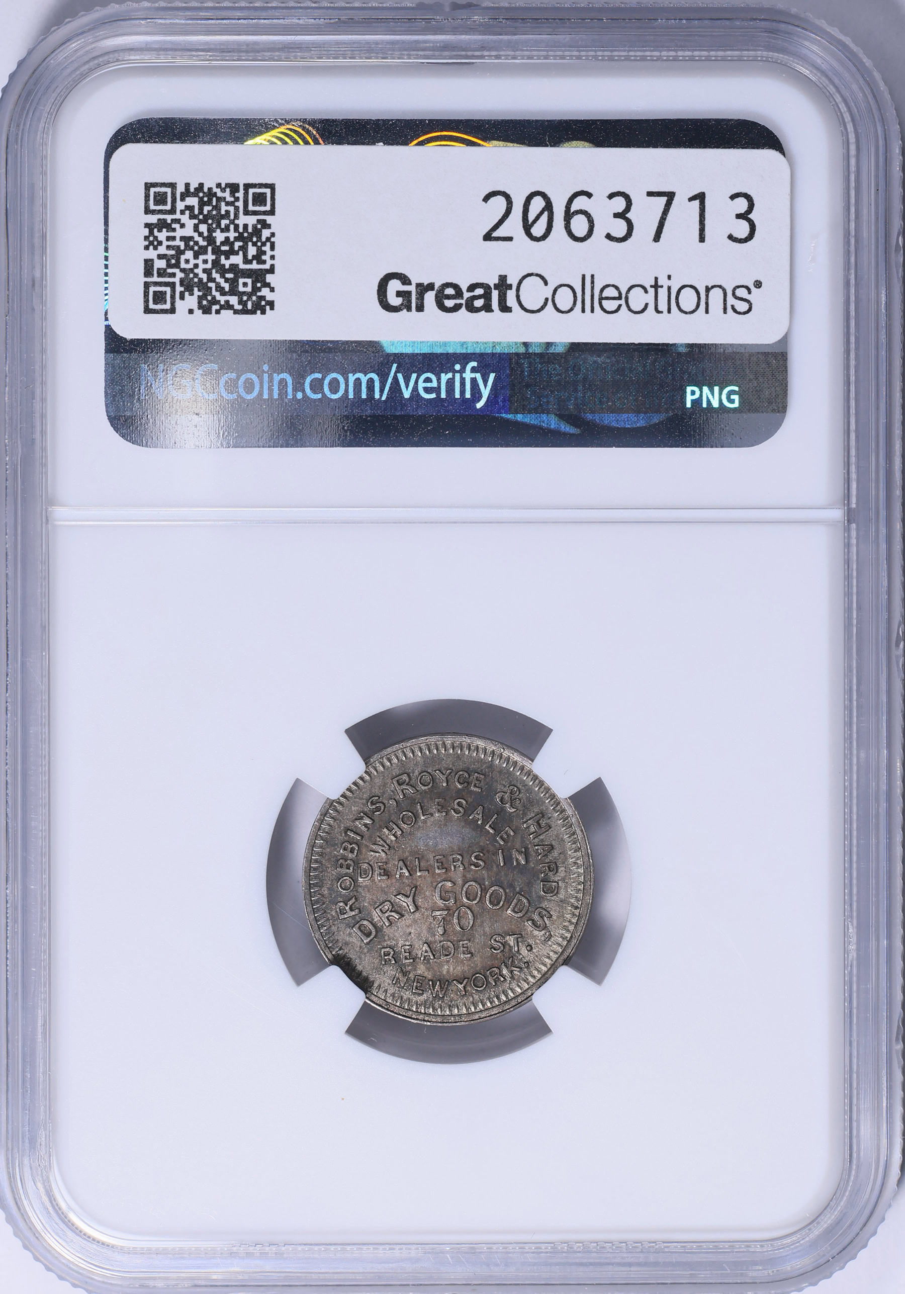 ND (c.1860) New York City, New York Silver 19mm Lincoln, Wide Awakes ...