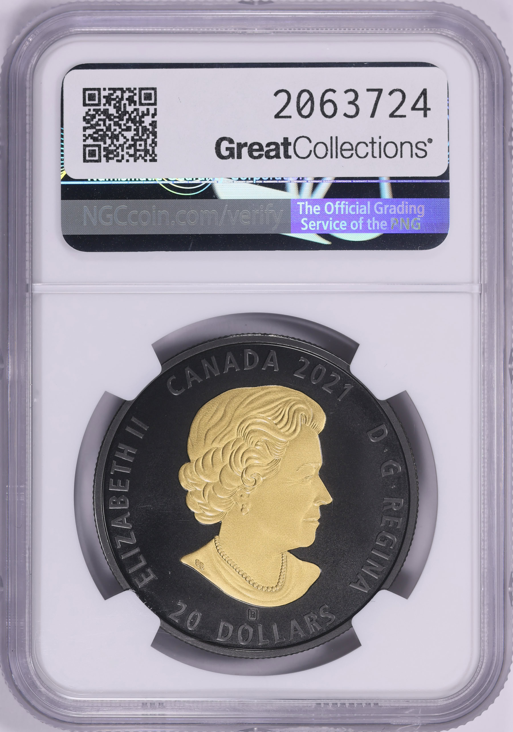 Canada 2021 Gilt Silver $20 The Grey Wolf Rhodium Plated Matte Finish ...
