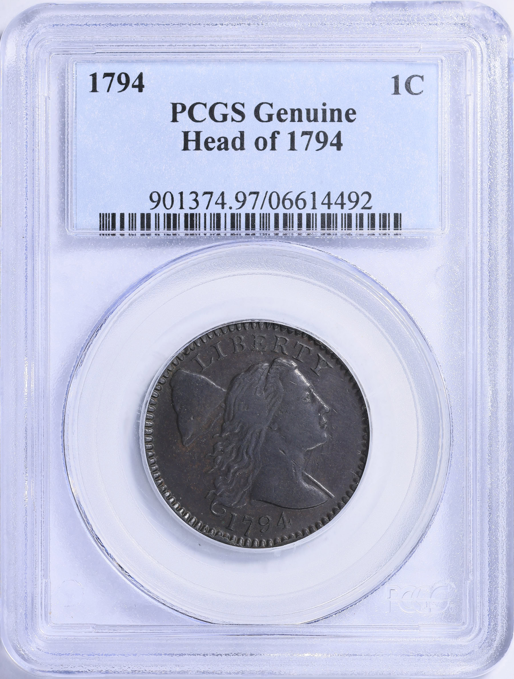 1794 Liberty Cap Cent Head of 1794 PCGS Genuine (Item 2063742 ...