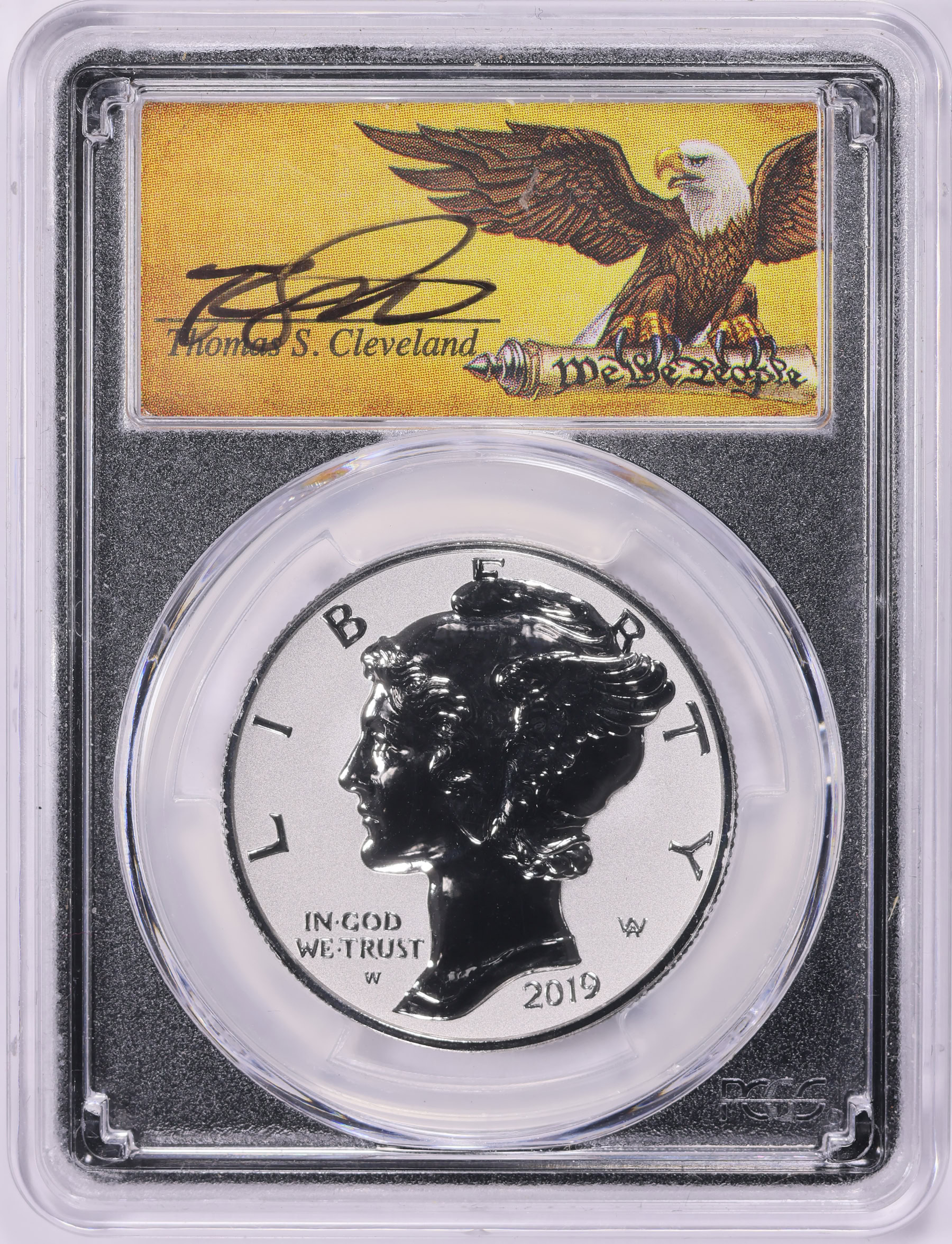 2019-W $25 American Liberty Palladium Reverse Proof First Day of Issue ...