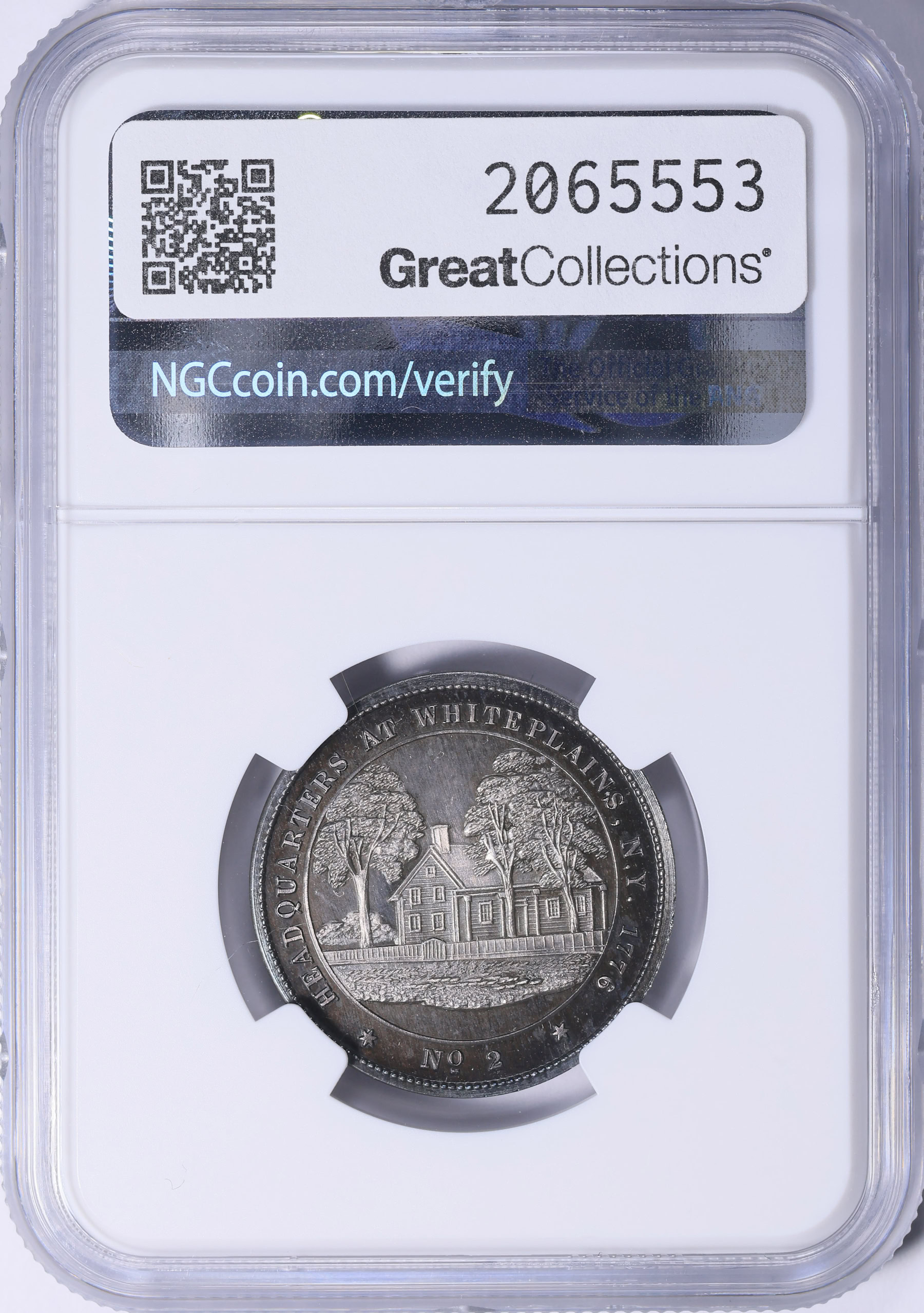 ND (c.1862) Silver 28mm Washington - Headquarters at White Plains GW ...