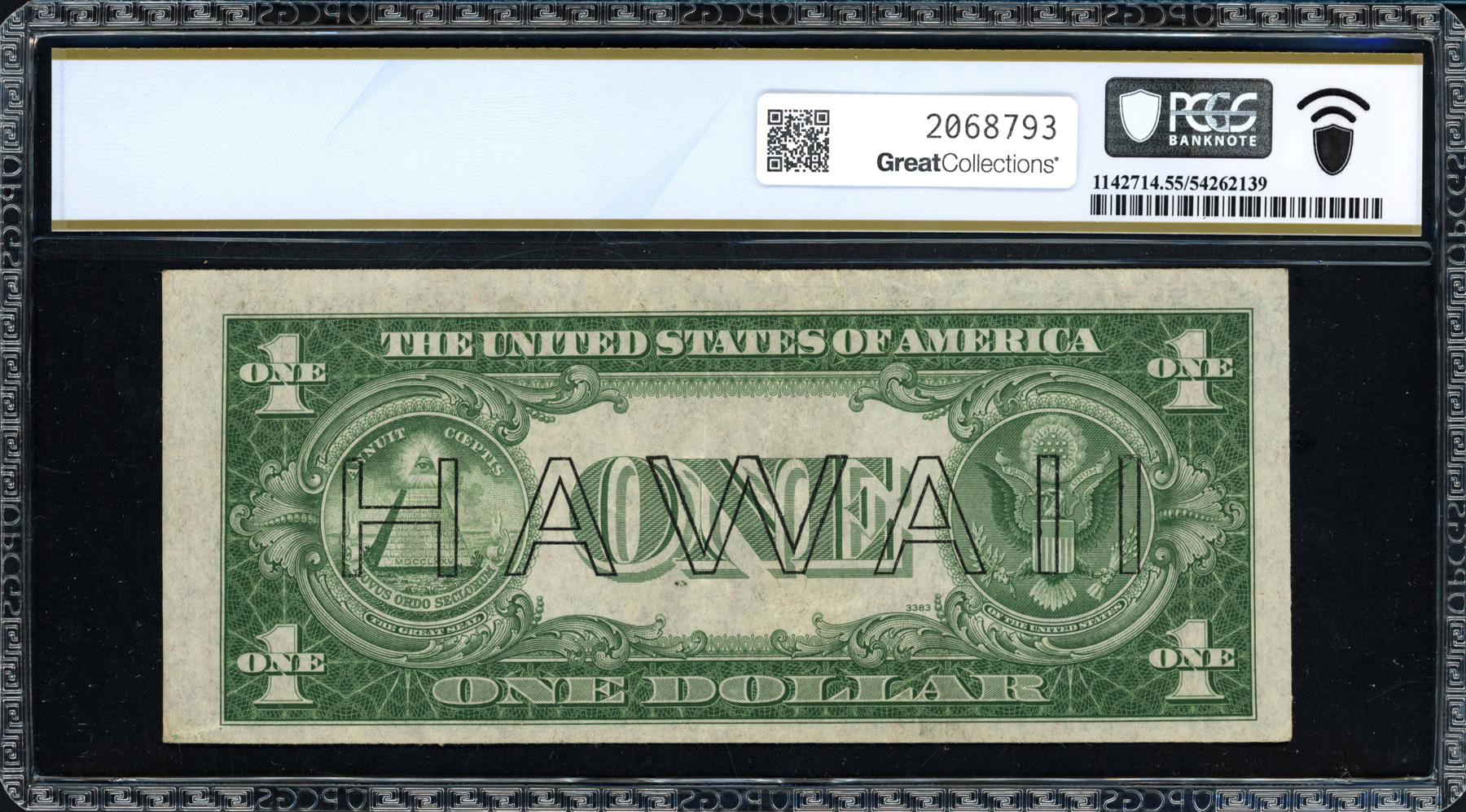Fr. 2300 (SC Block) 1935A $1 Hawaii WWII Emergency Issue Note Julian ...