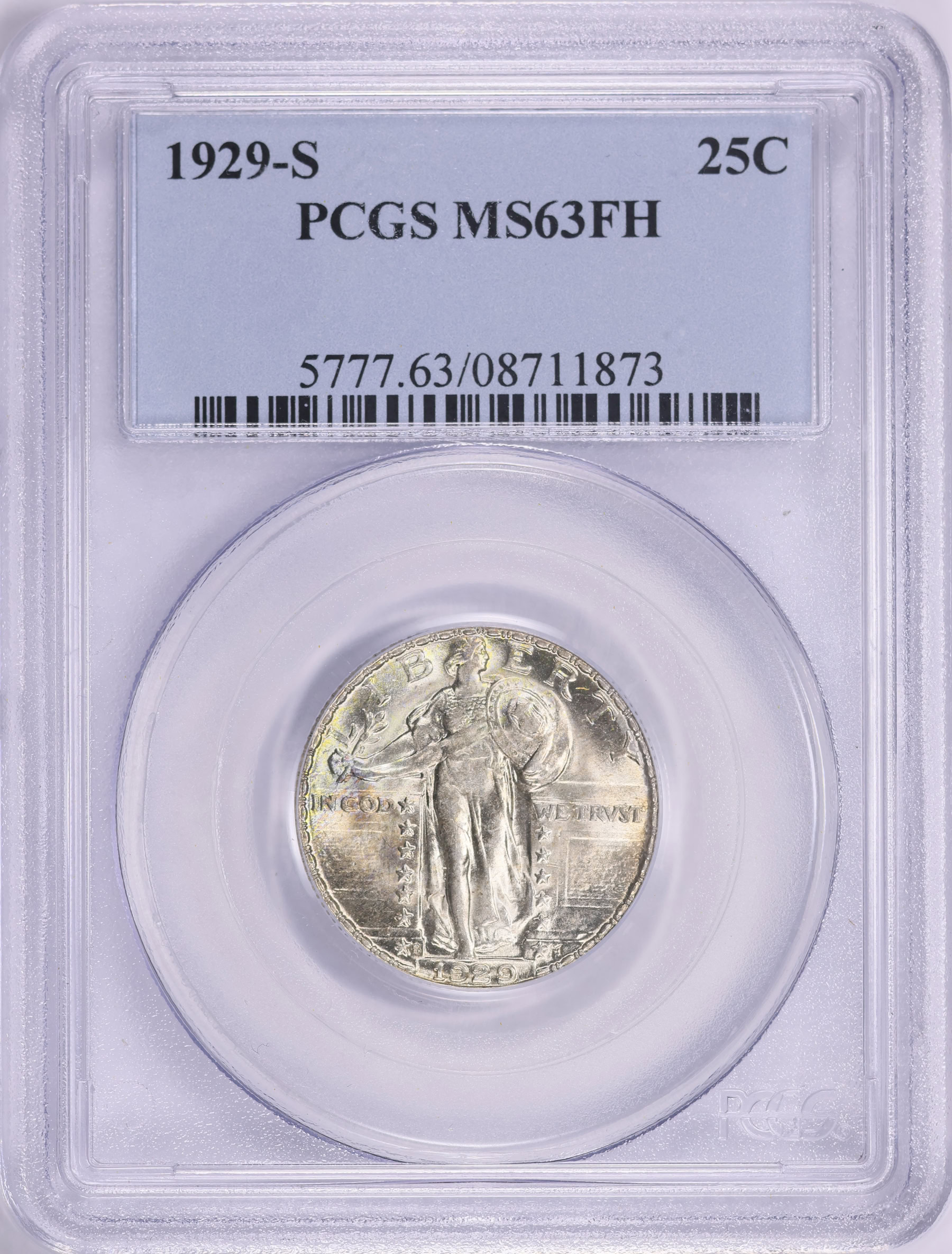 1929-S Standing Liberty Quarter PCGS MS-63 FH (Toned) (Item 2068797 ...