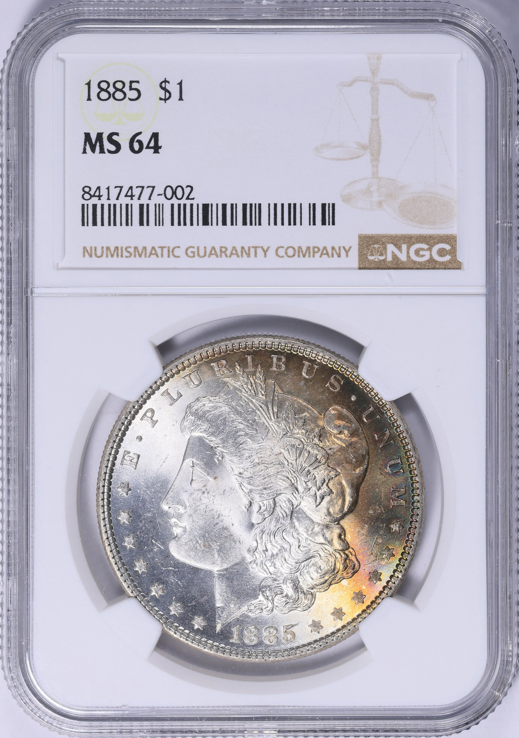 1885 Morgan Silver Dollar NGC MS-64 (Toned) (Item 2071045 ...