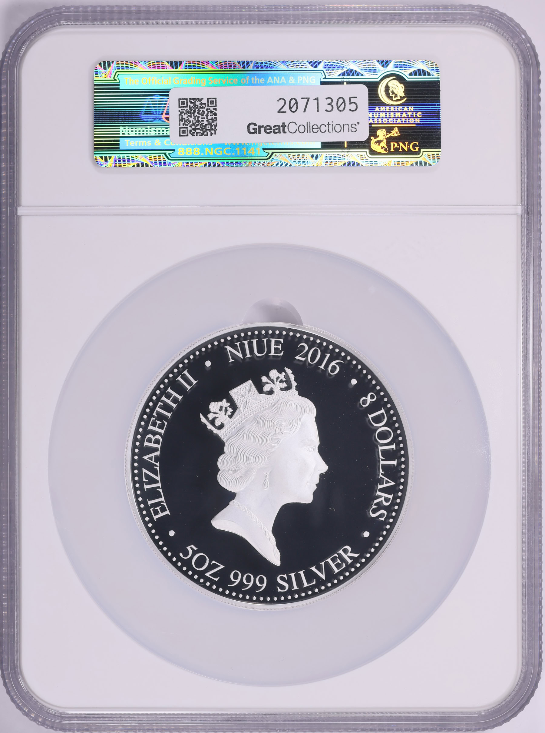 Niue 2016 Gilt Silver $8 Lunar Series, Year of the Monkey KM-1311 NGC ...