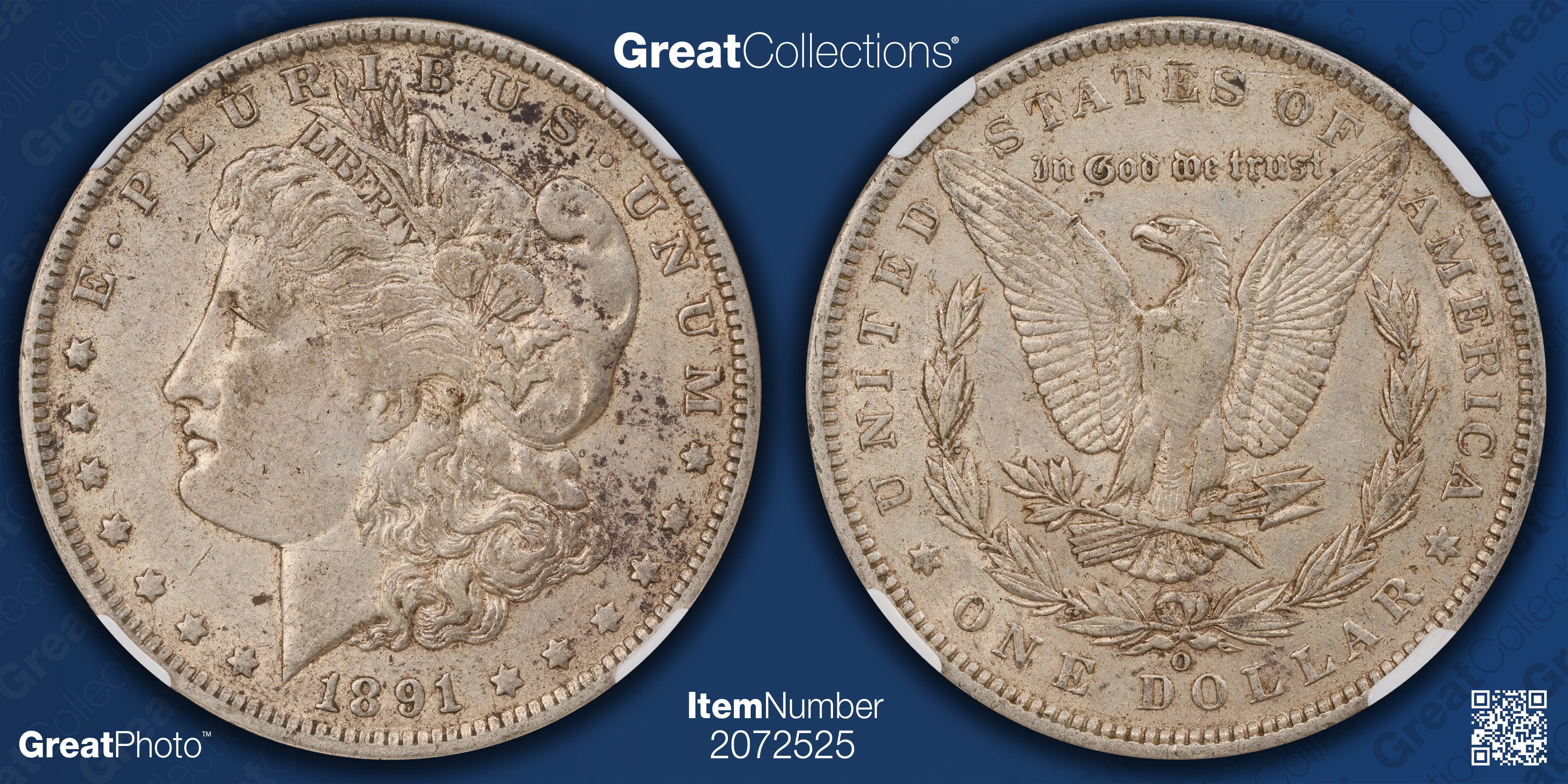 1891-O Morgan Silver Dollar VAM-1A1 E Clash *Top 100* NGC XF-40 | NGC ...