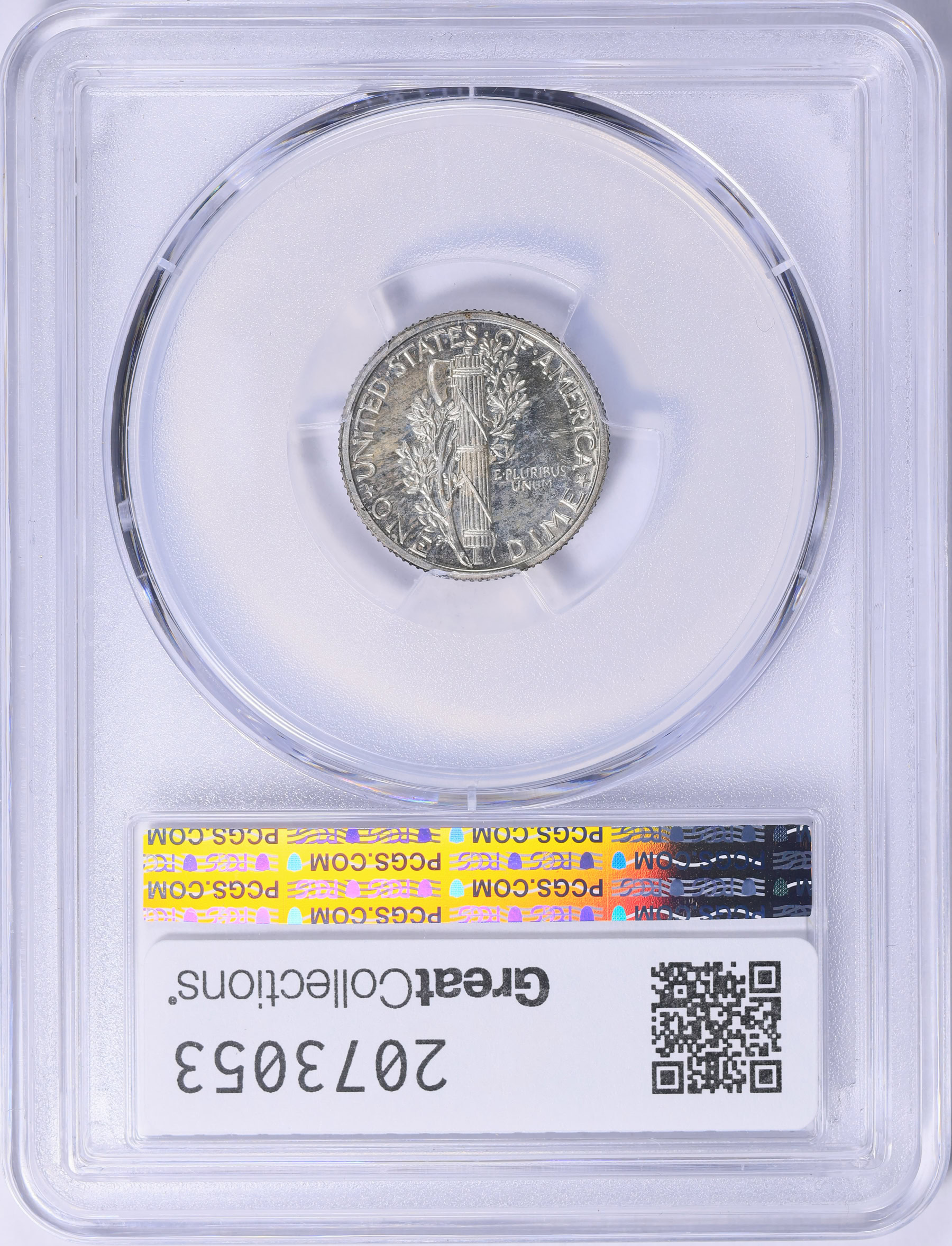 1938 Mercury Dime PCGS Proof-65 (Item 2073053) | GreatCollections Coin ...