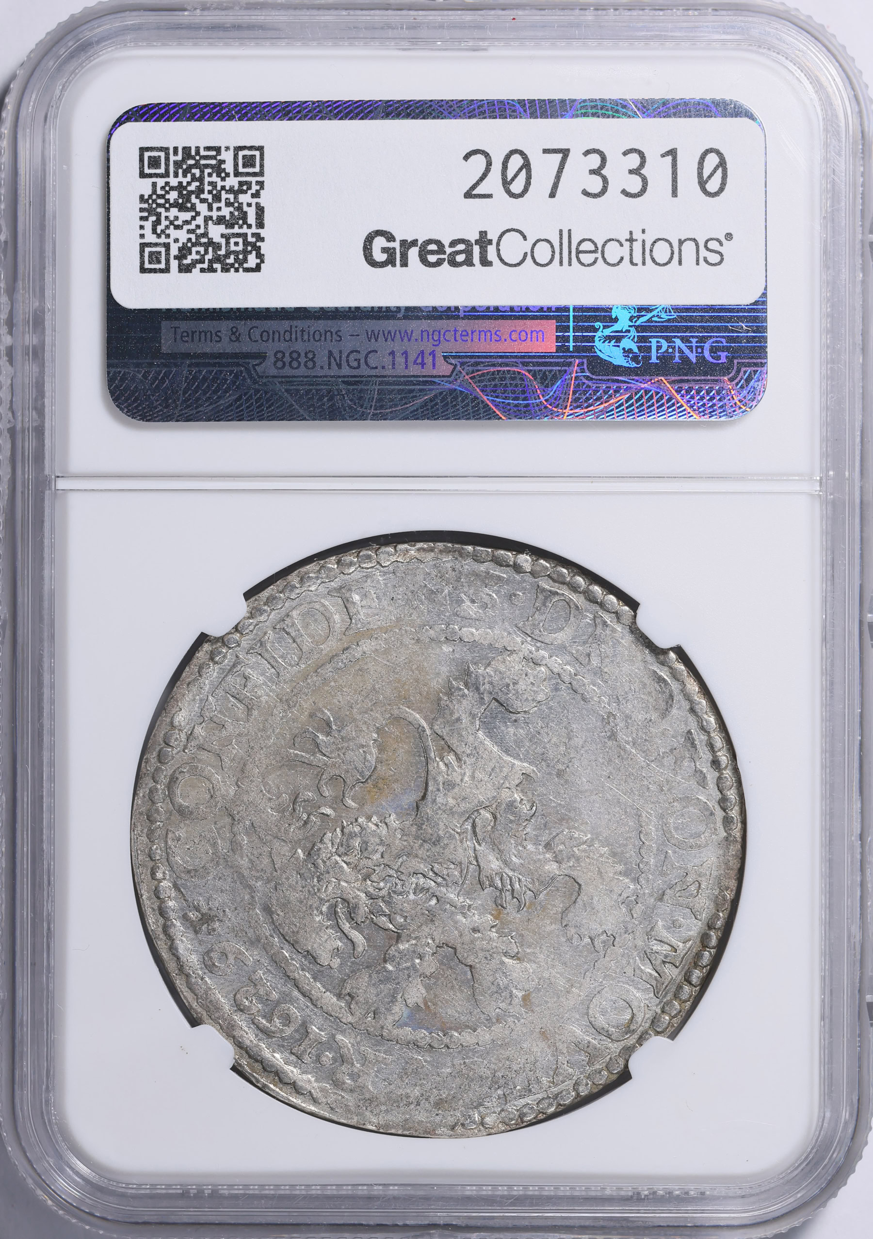 Netherlands - West Friesland 1629 Silver Lion Daalder KM-14.1 NGC AU-50 ...