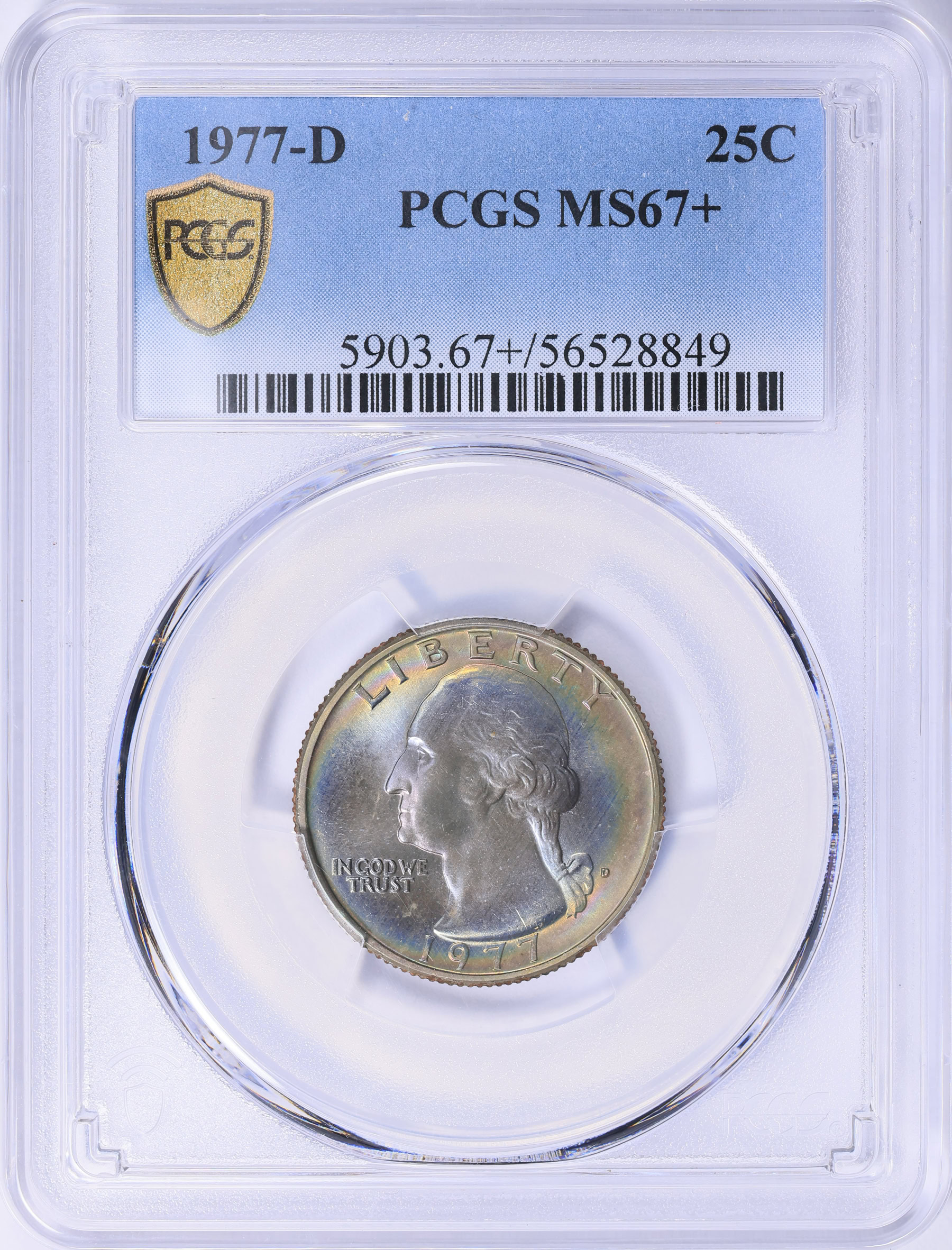 1977-D Washington Quarter PCGS MS-67+ (Toned) (Item 2073407 ...