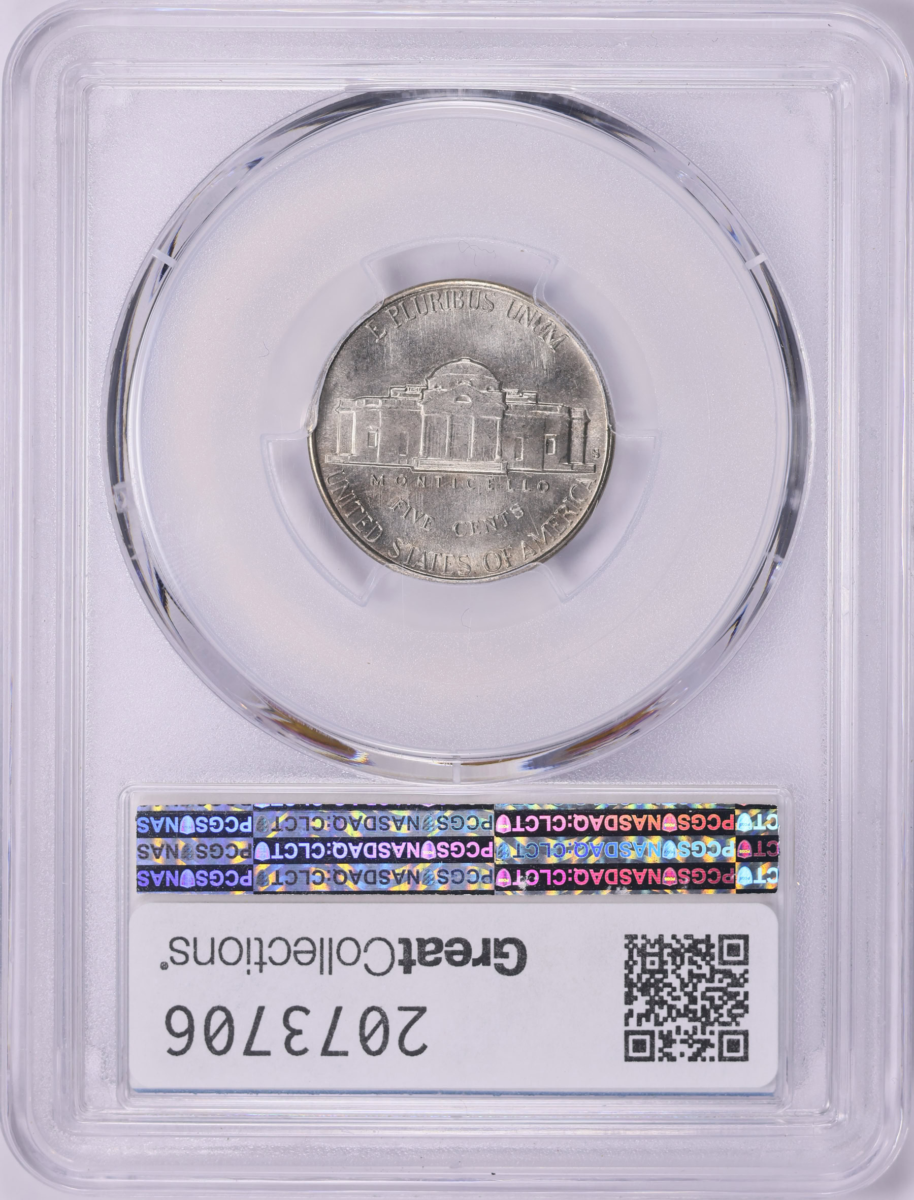 1947-S Jefferson Nickel PCGS MS-66 FS (Item 2073706) | GreatCollections ...