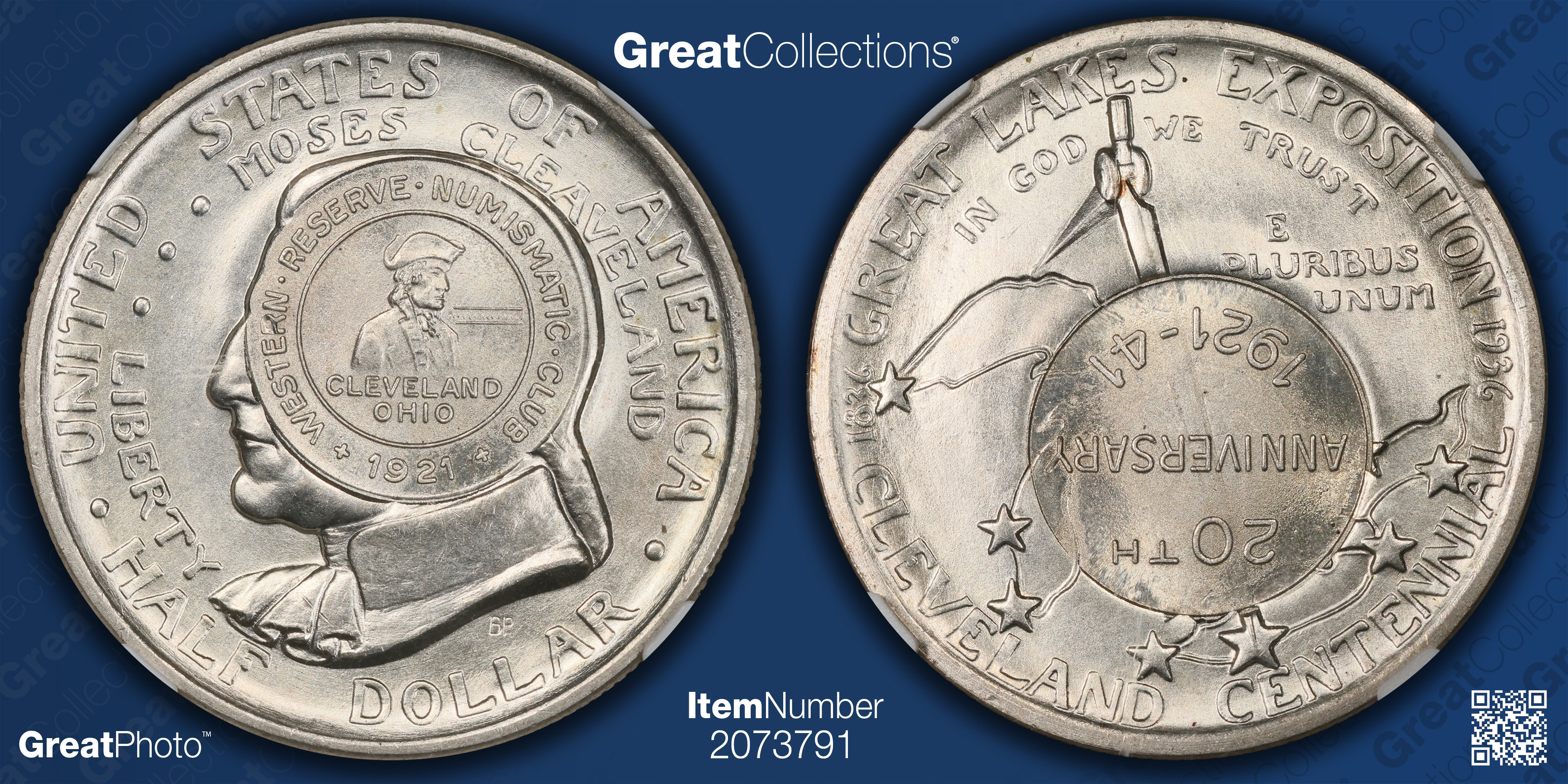 1941 Colonial Western Reserve Numismatic Club 20th Anniversary ...
