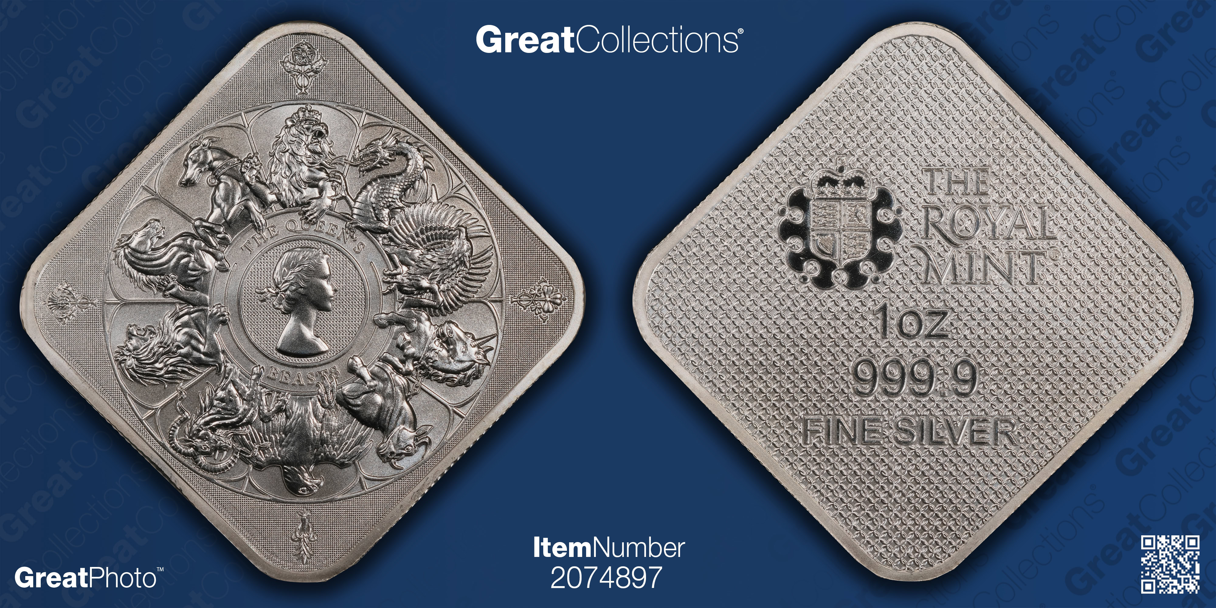 Great Britain ND (2025) Silver 1oz The Queen's Beasts Royal Mint ...