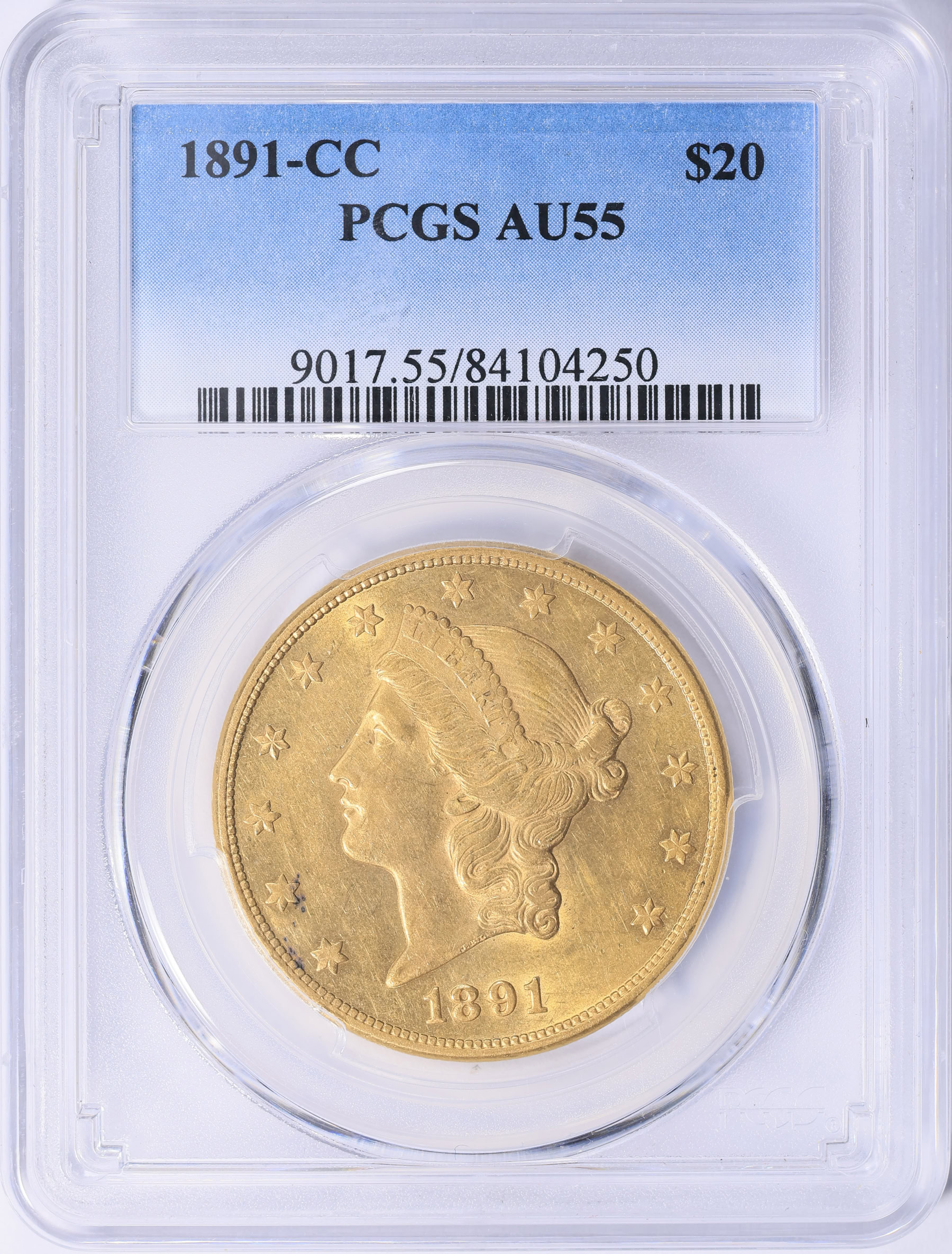 1891-CC Liberty Gold Double Eagle PCGS AU-55 (Item 2075285 ...