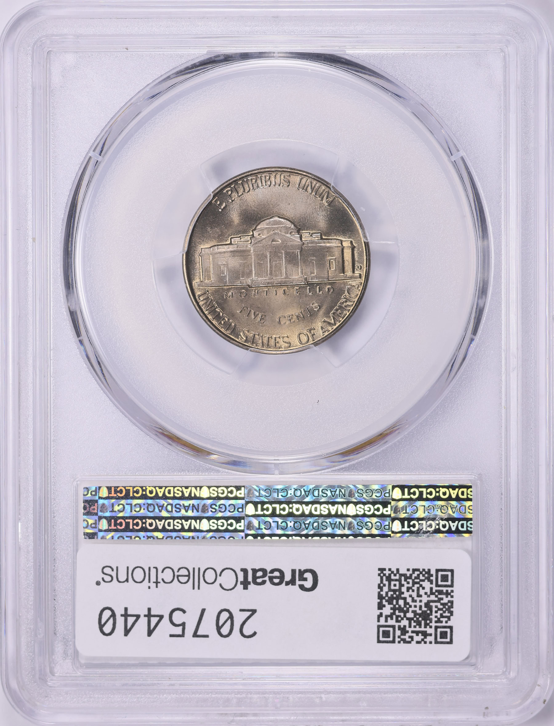 1947-D Jefferson Nickel PCGS MS-66 FS (Item 2075440) | GreatCollections ...
